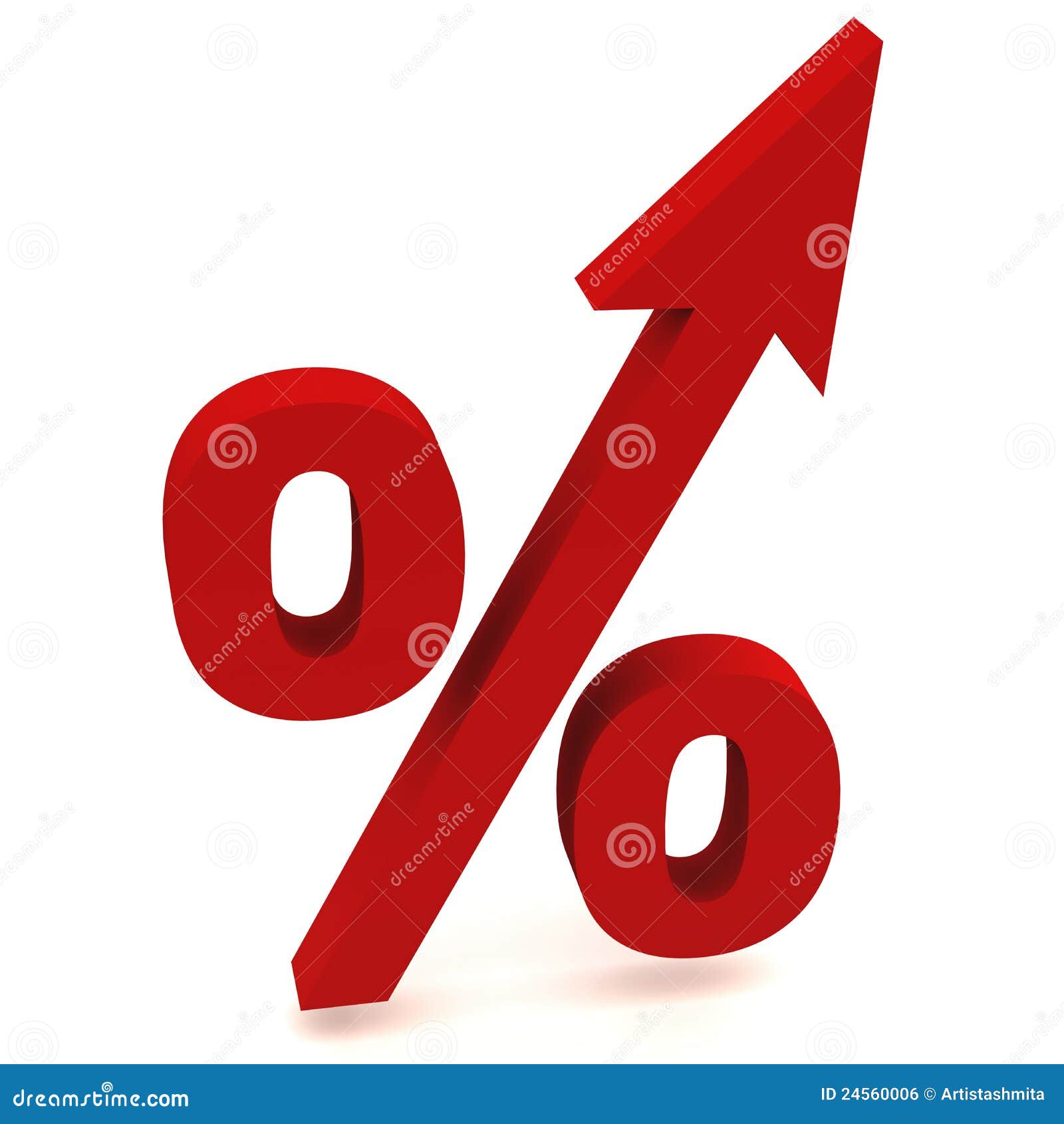 Rising perceptage or APR stock illustration. Illustration of margin ...