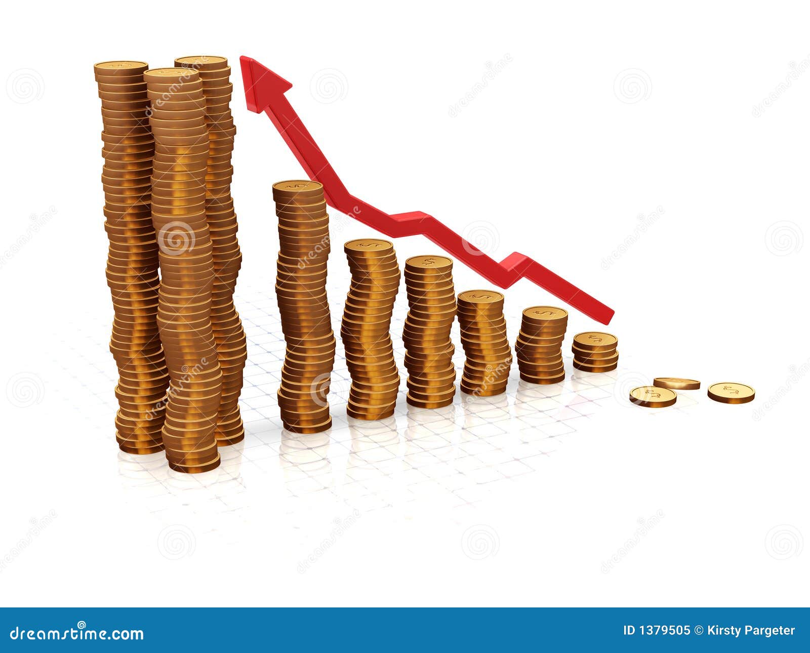 Rising profits stock image. Image of financial, coin, currency - 1379505