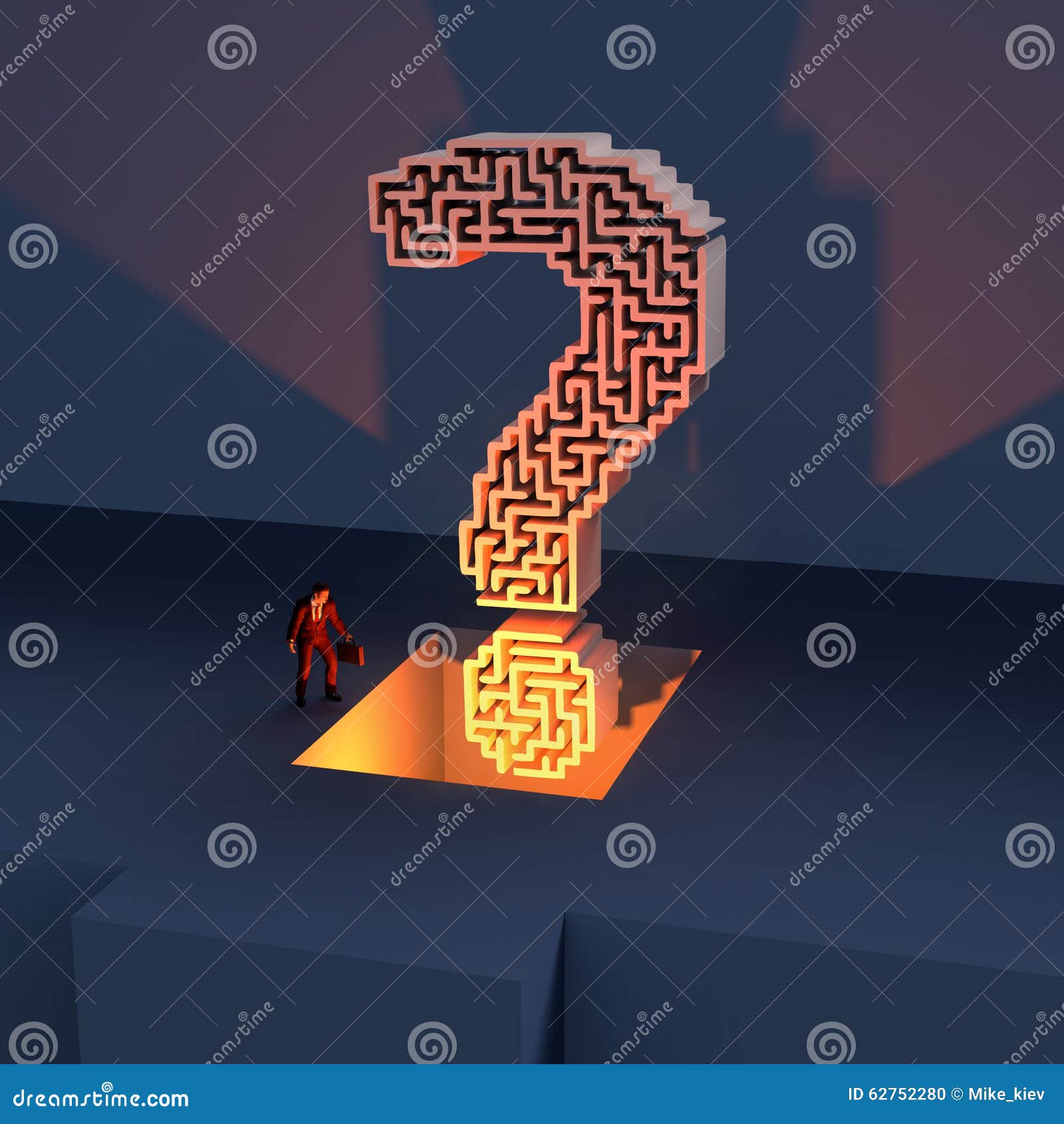 Rising question stock illustration. Illustration of suit - 62752280