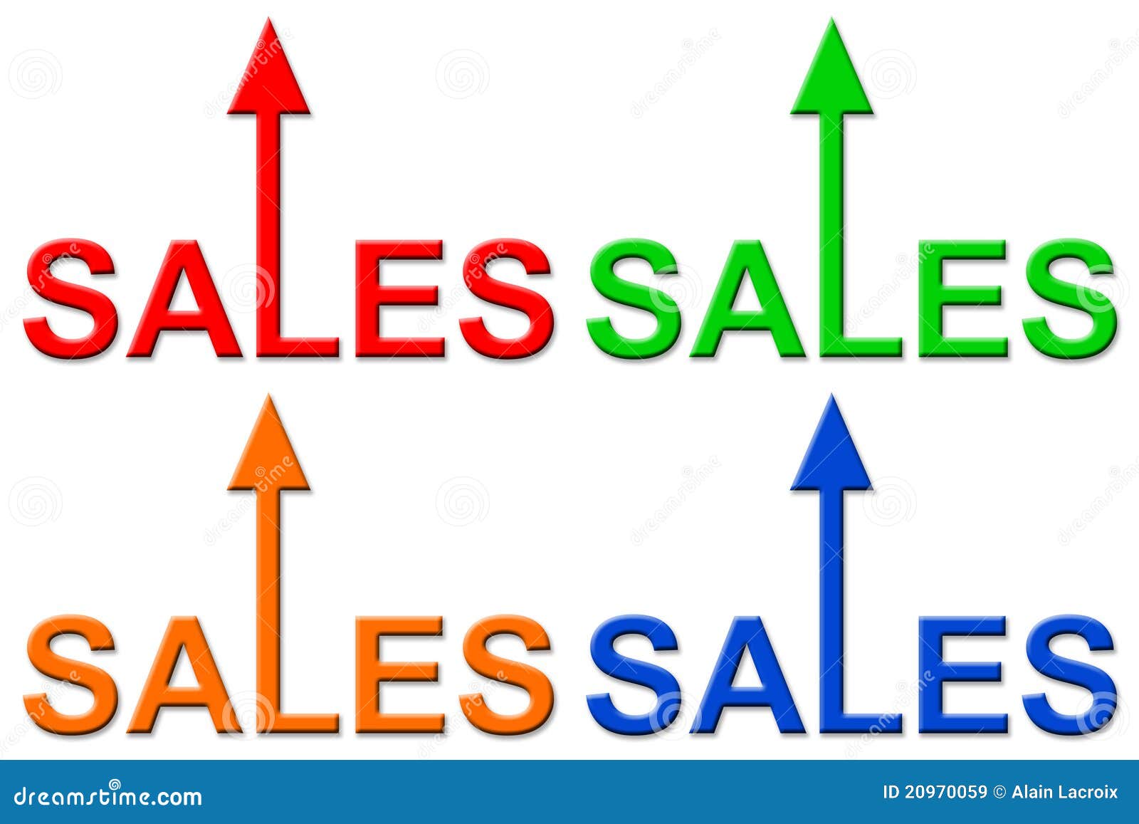 Rising sales stock illustration. Illustration of customer - 20970059