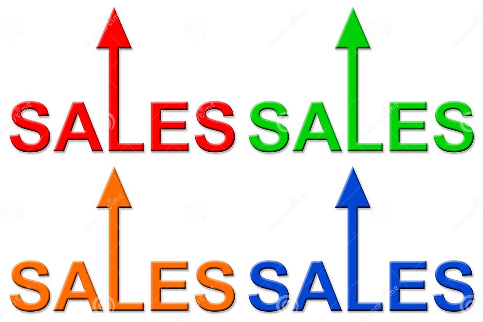 Rising sales stock illustration. Illustration of customer - 20970059