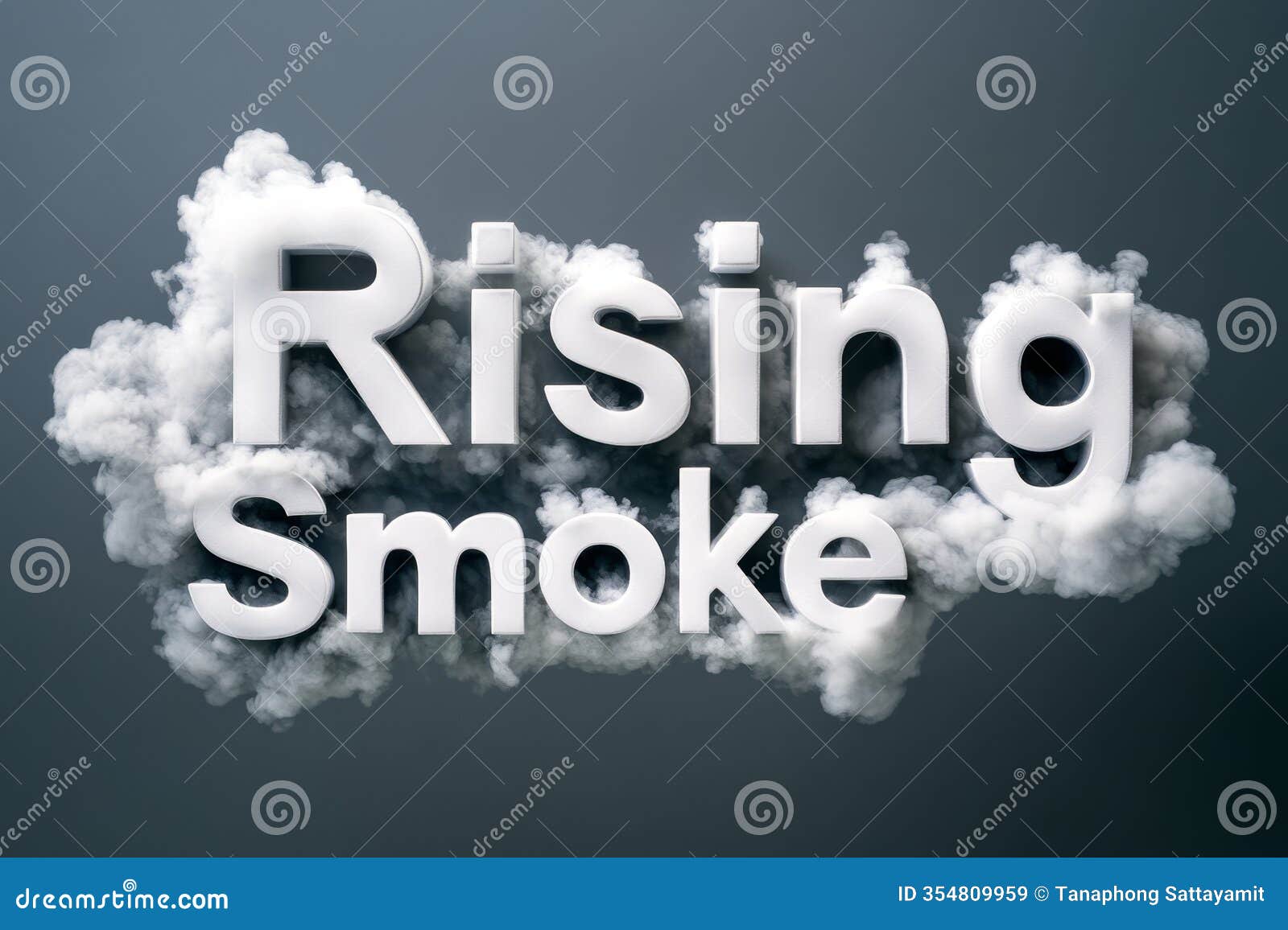 Rising Smoke Text Effect Abstract Smoke Text White Letters Vapor Cloud ...