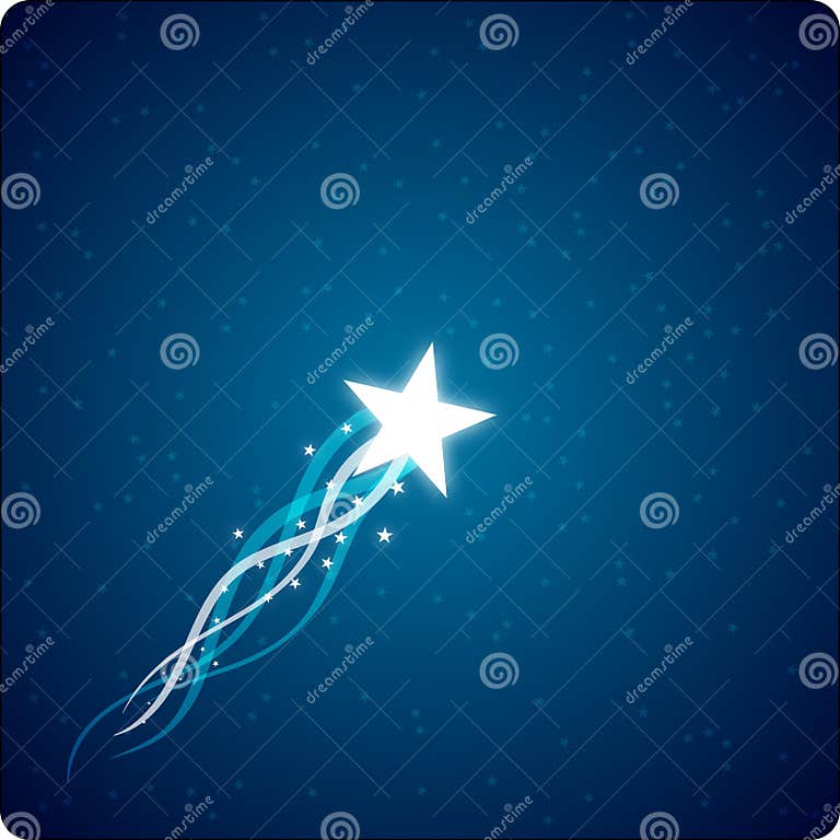 Rising Star stock vector. Illustration of gift, gleaming - 19510551