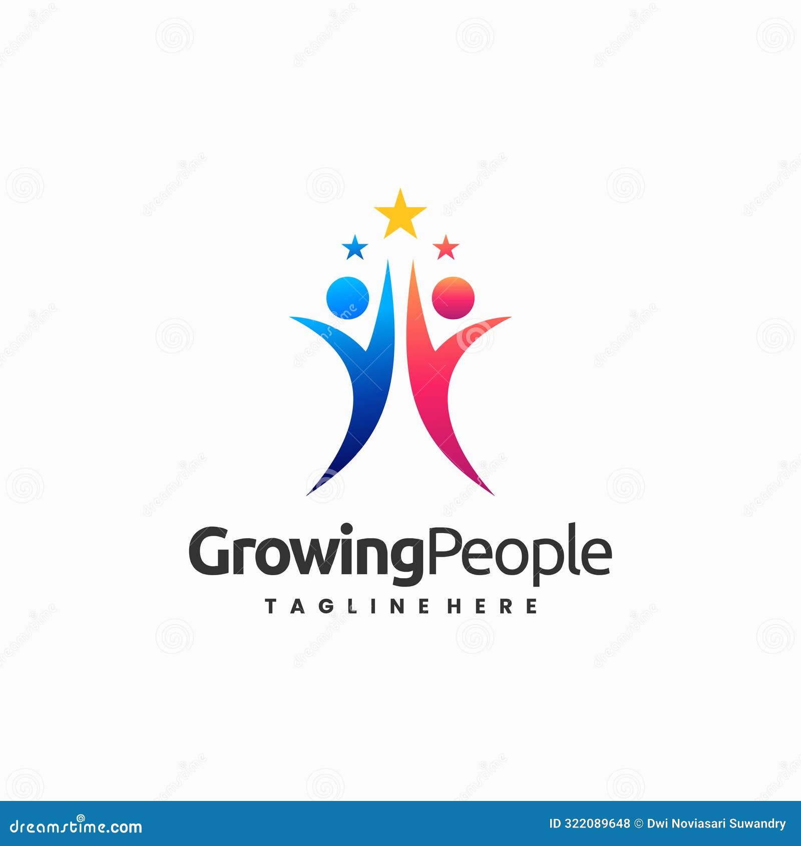 Rising Star People Logo Design, People Rising Star Logo Design Stock ...