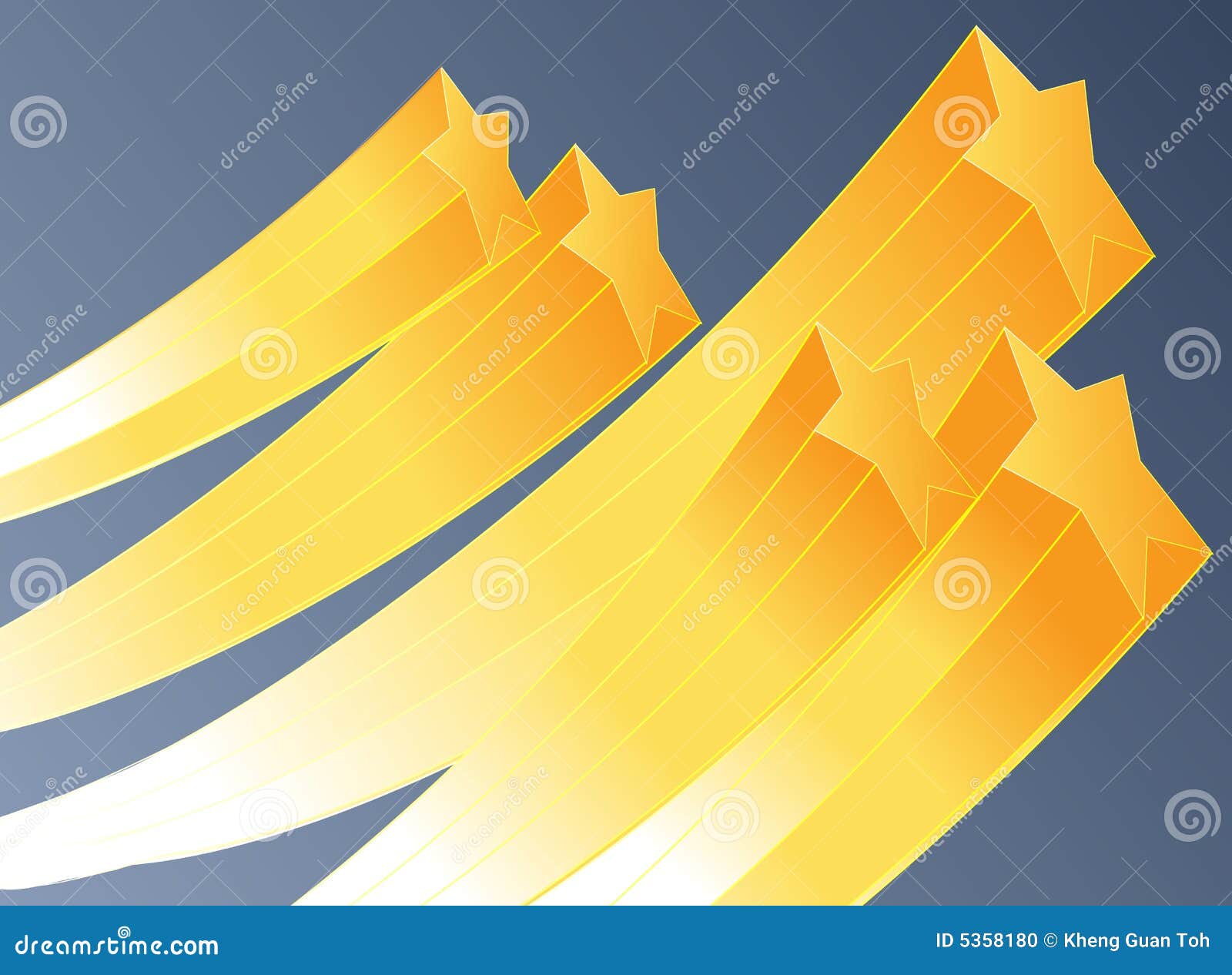 Rising stars illustration stock vector. Illustration of concept - 5358180