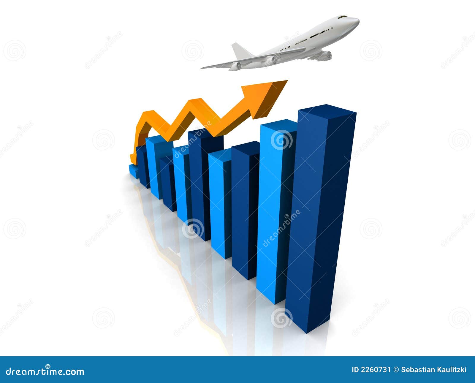 Rising statistic stock illustration. Illustration of statistic - 2260731