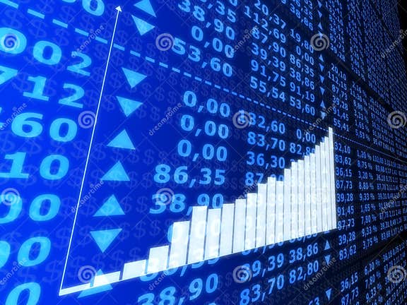 Rising statistic stock illustration. Illustration of graph - 2836036