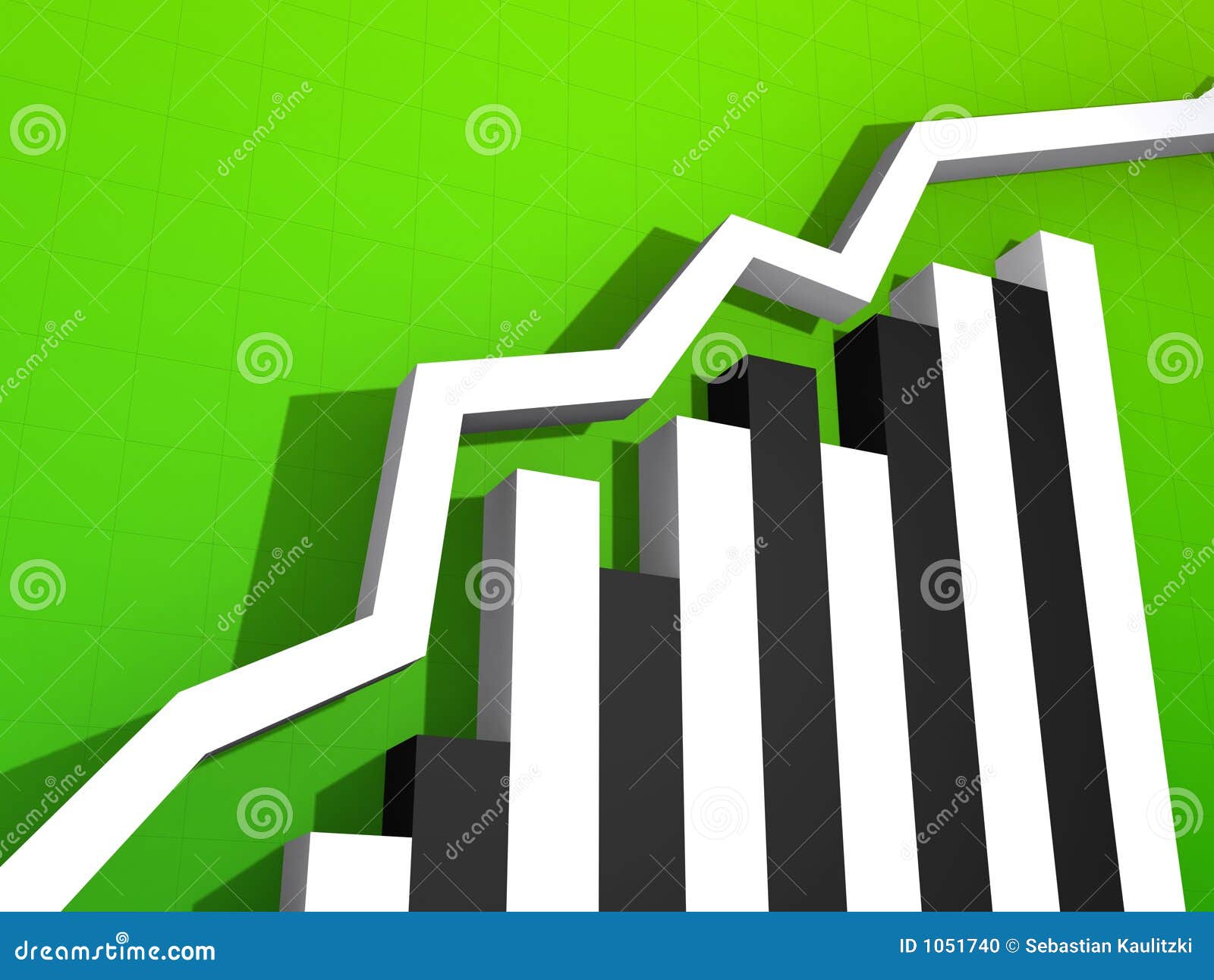 Rising stats stock illustration. Illustration of factor - 1051740