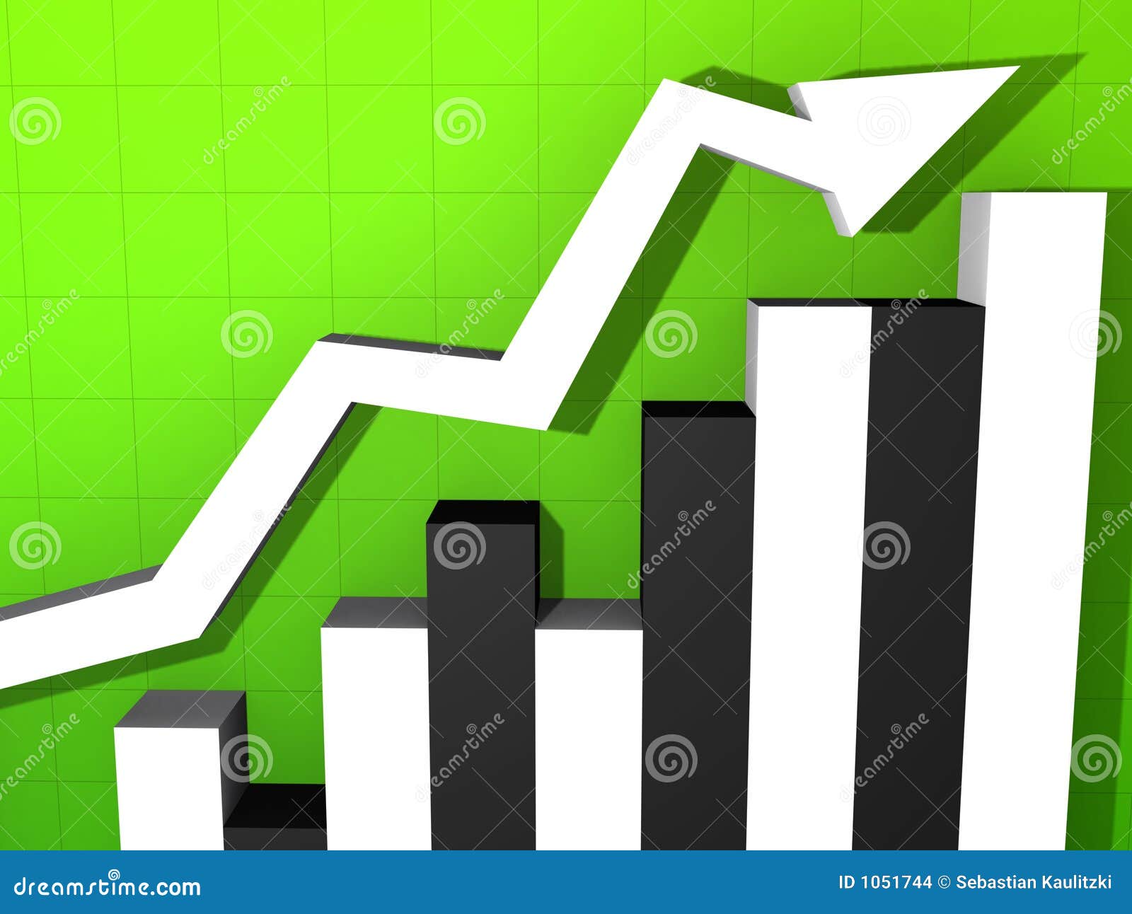 Rising stats stock illustration. Illustration of profile - 1051744