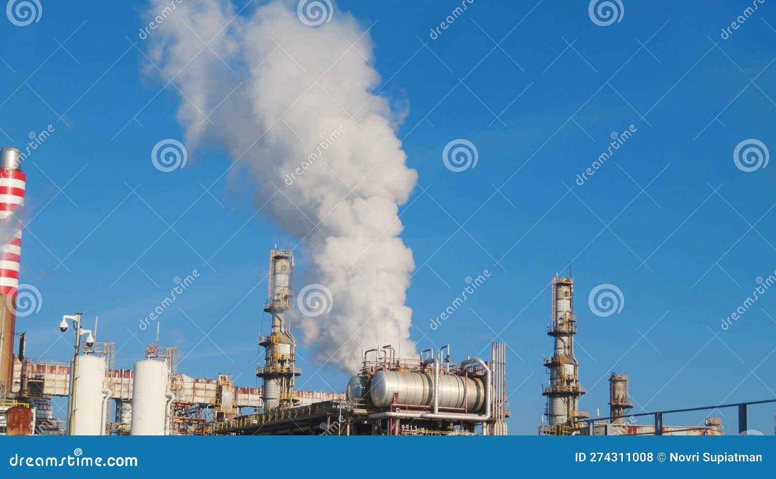 The Rising Steam of the Production Factory Stock Photo - Image of ...
