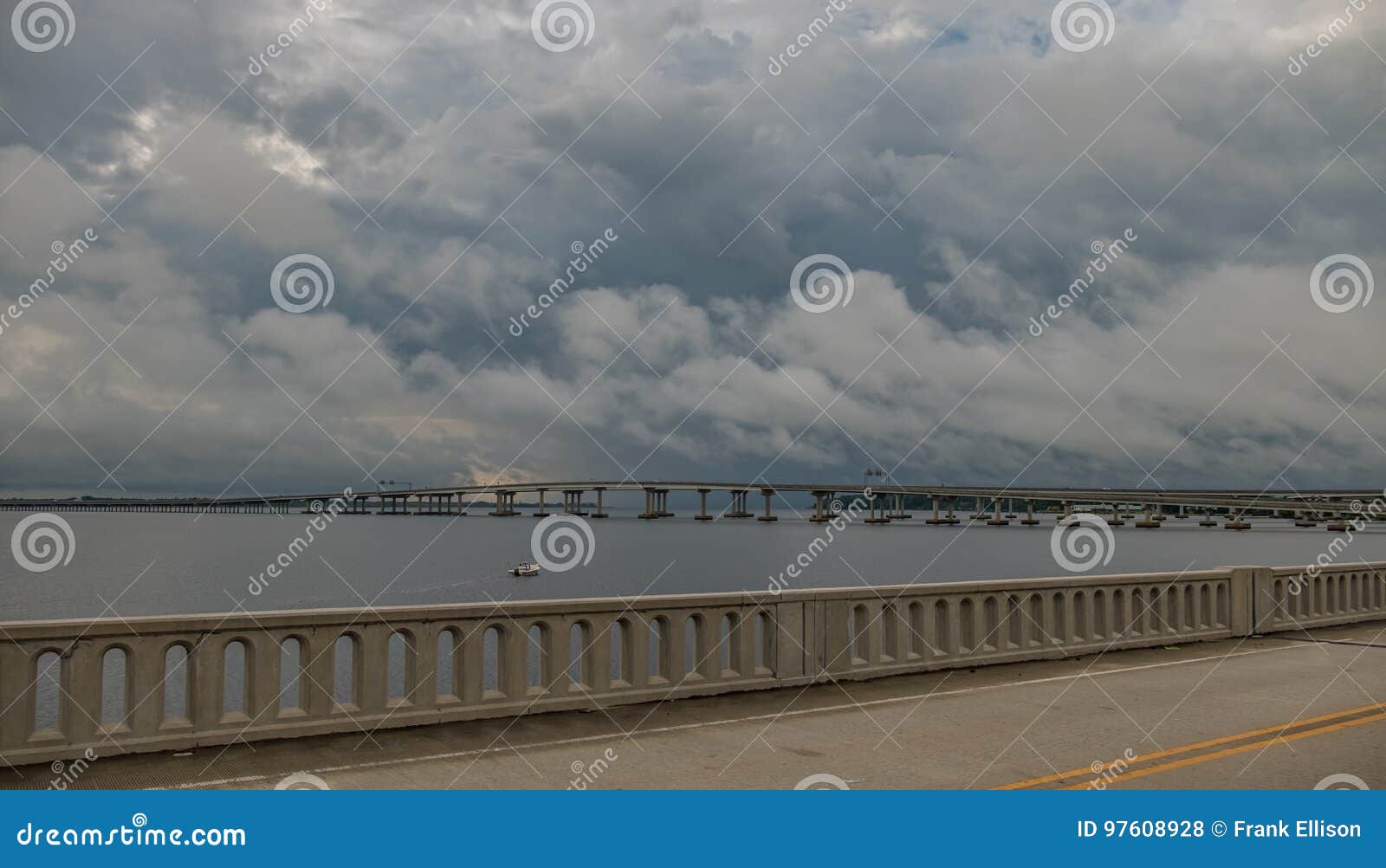 Rising Storms stock photo. Image of bridge, north, neuse - 97608928