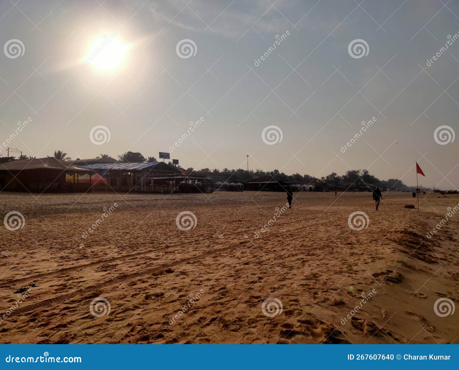 Rising sun and beach stock photo. Image of beautiful - 267607640