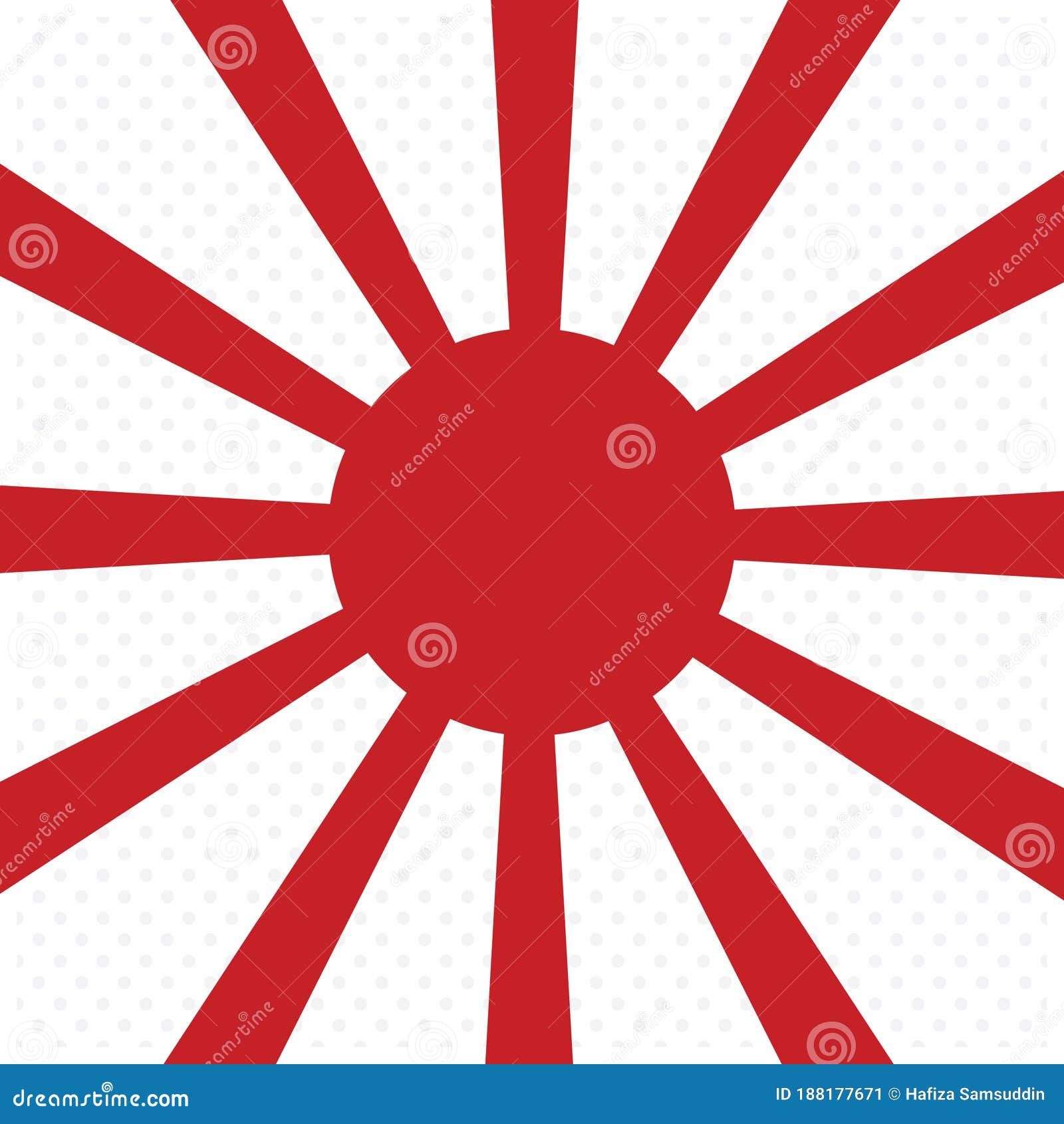 Rising Sun Flag. Vector Illustration Decorative Design Stock Vector ...