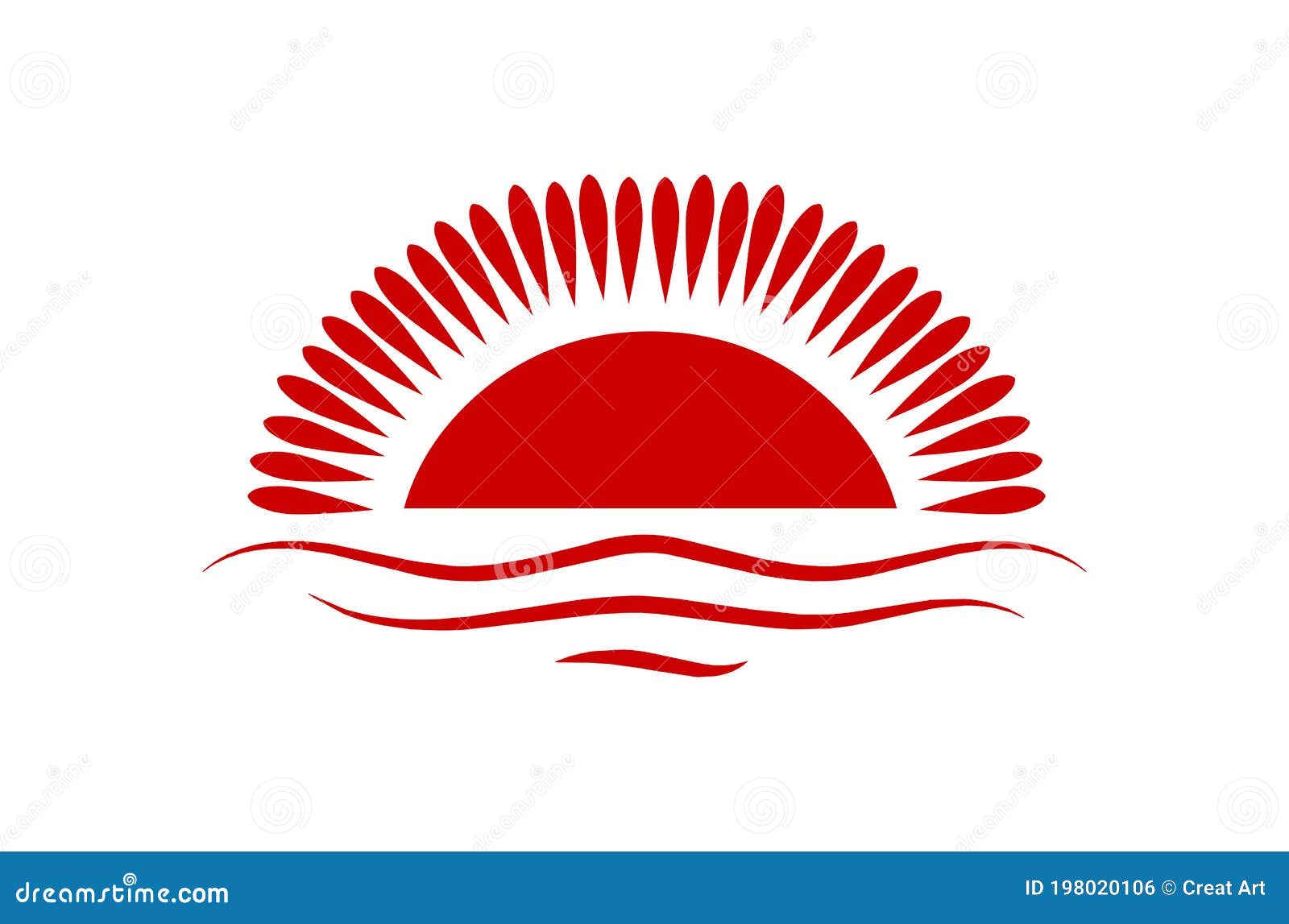 Rising Sun Logo Icon Vector Stock Vector - Illustration of artistic ...