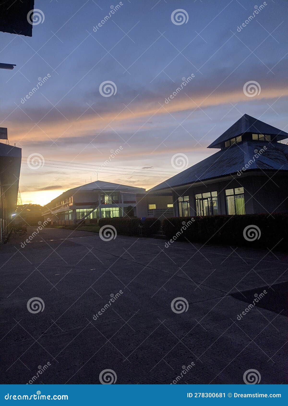 The Rising Sun Shining Light Cools the Atmosphere in the Morning Stock ...