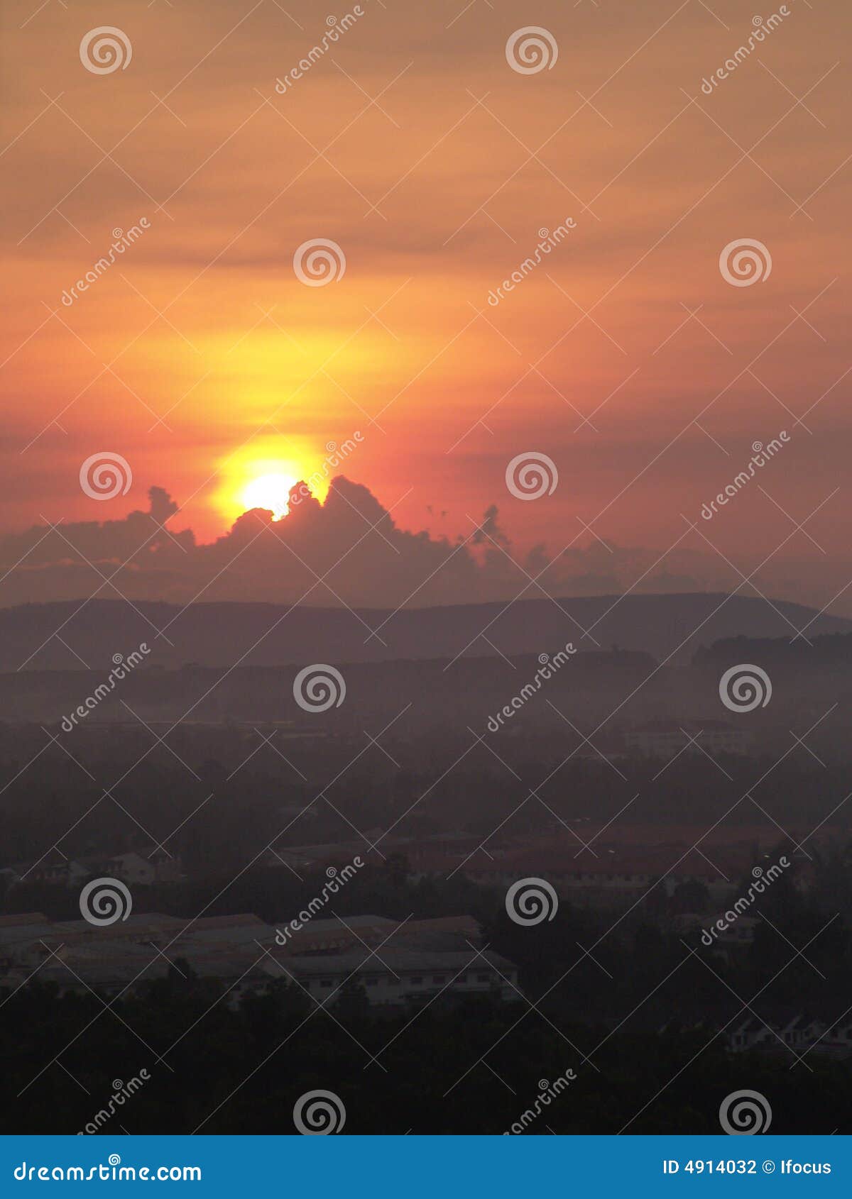 Rising Sun Behind Dark Clouds, Thailand Stock Photo - Image of weather ...