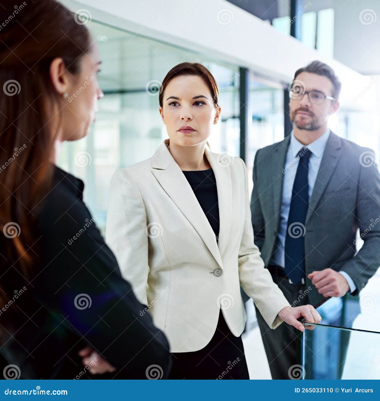 Rising Tensions in the Workplace. a Group of Businesspeople Having a ...