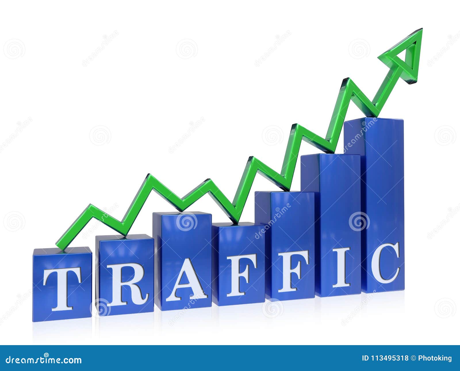 Rising traffic graph stock illustration. Illustration of finance ...