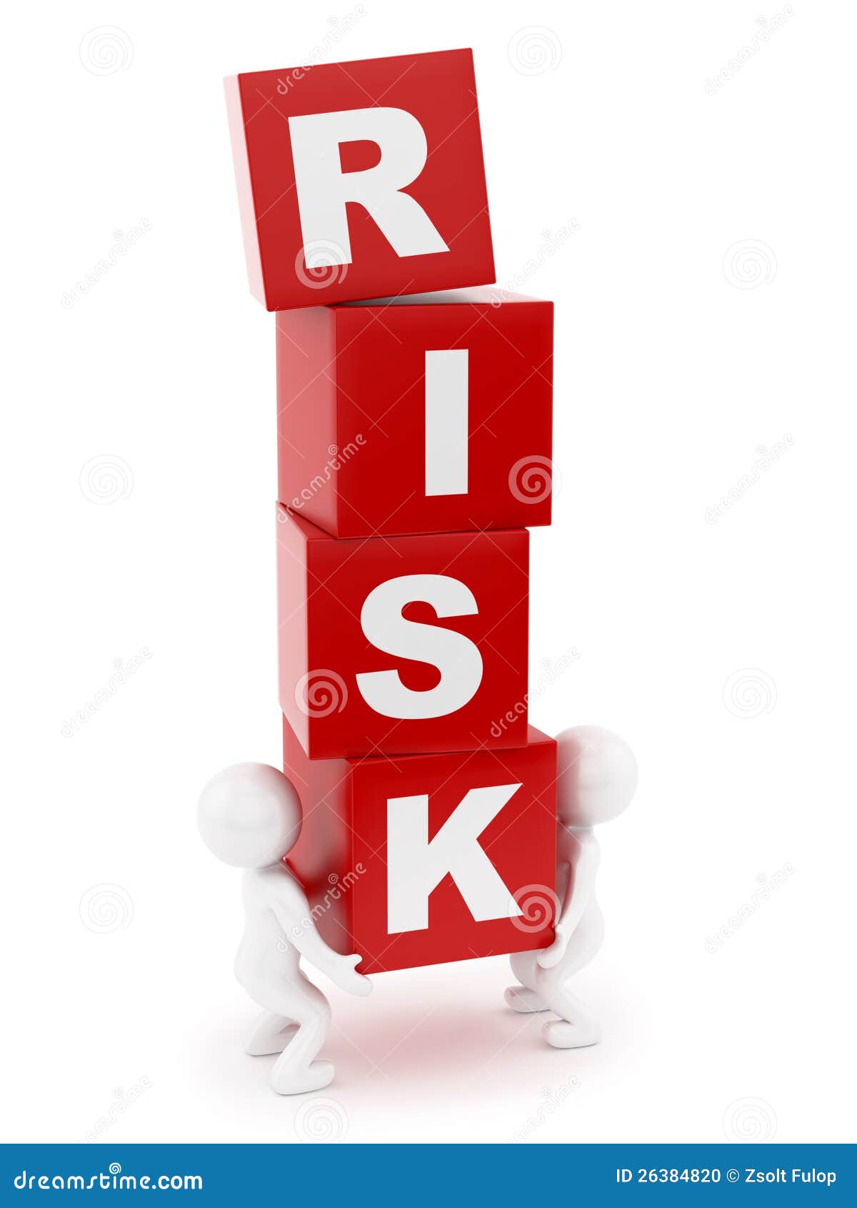 Risk stock illustration. Illustration of cube, unstable - 26384820