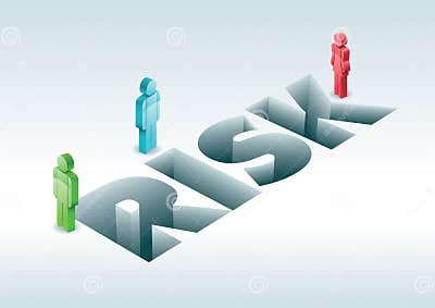 Risk. stock vector. Illustration of management, fall, organization ...