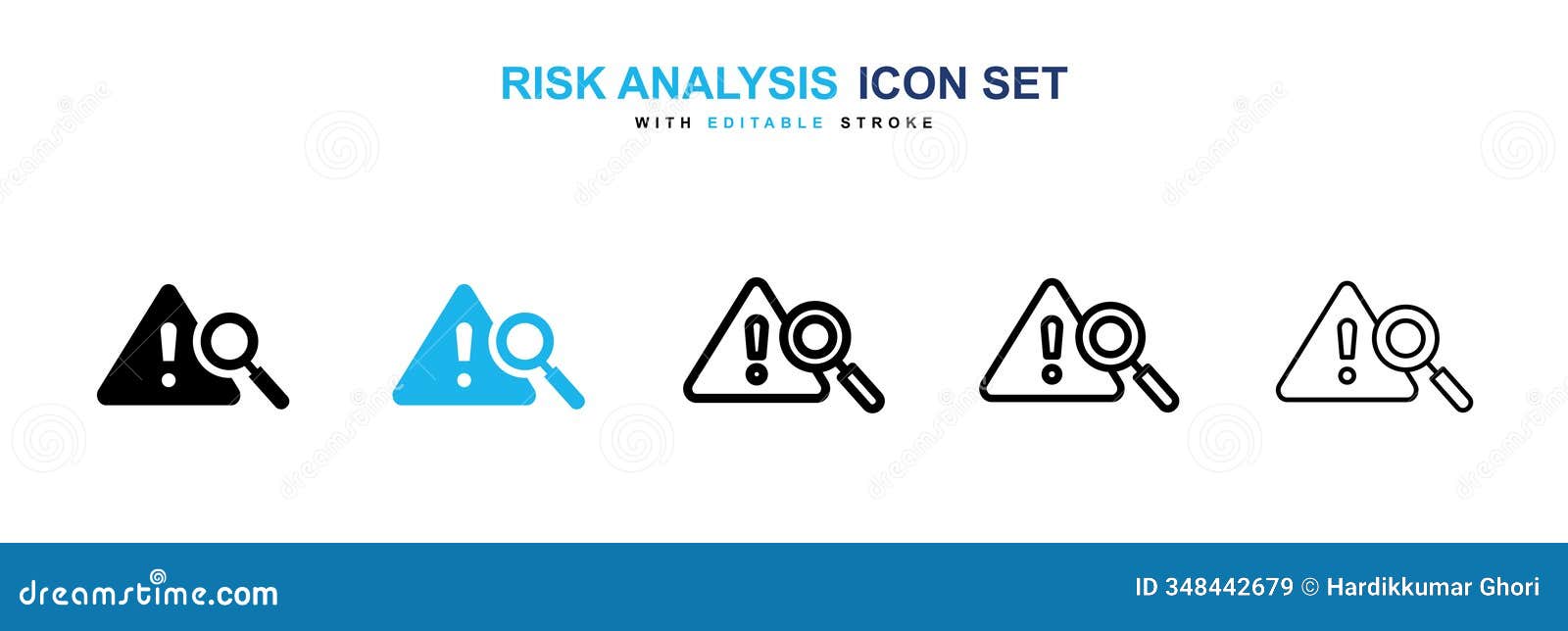 Risk analysis icon vector stock illustration. Illustration of sign ...