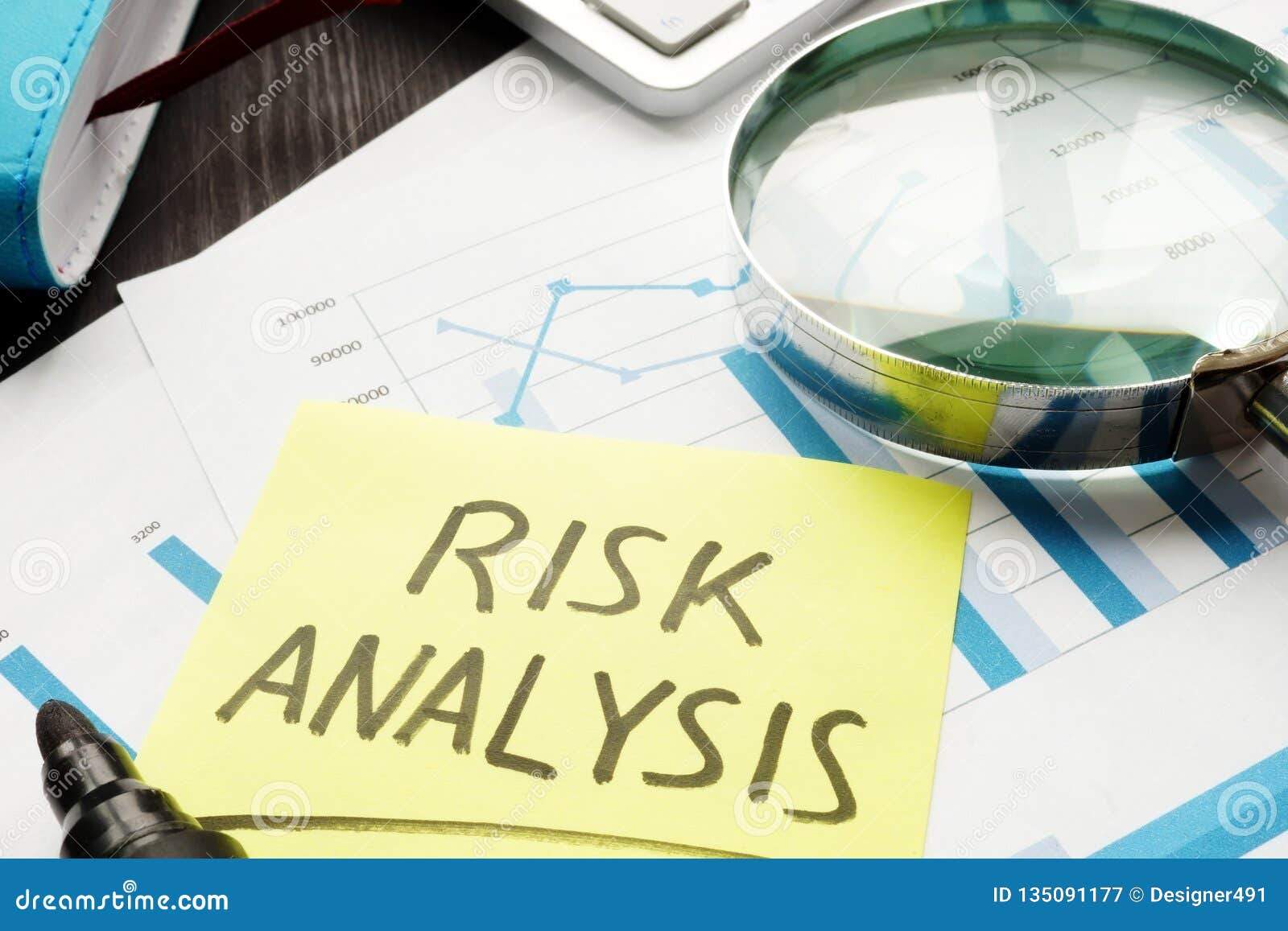 Risk Analysis. Magnifying Glass and Business Documents Stock Image ... Risk Analysis. Magnifying Glass and Business Documents Stock Image ...