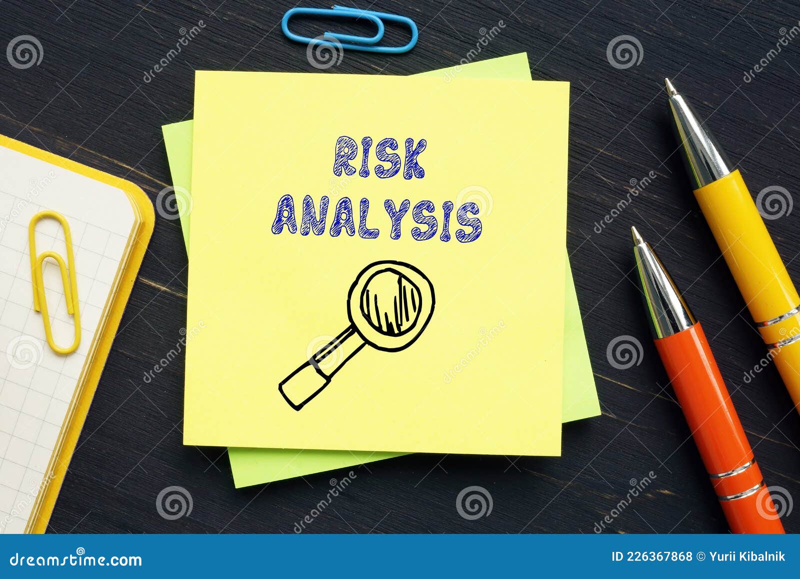 RISK ANALYSIS Sign on the Page Stock Photo - Image of guidance ...