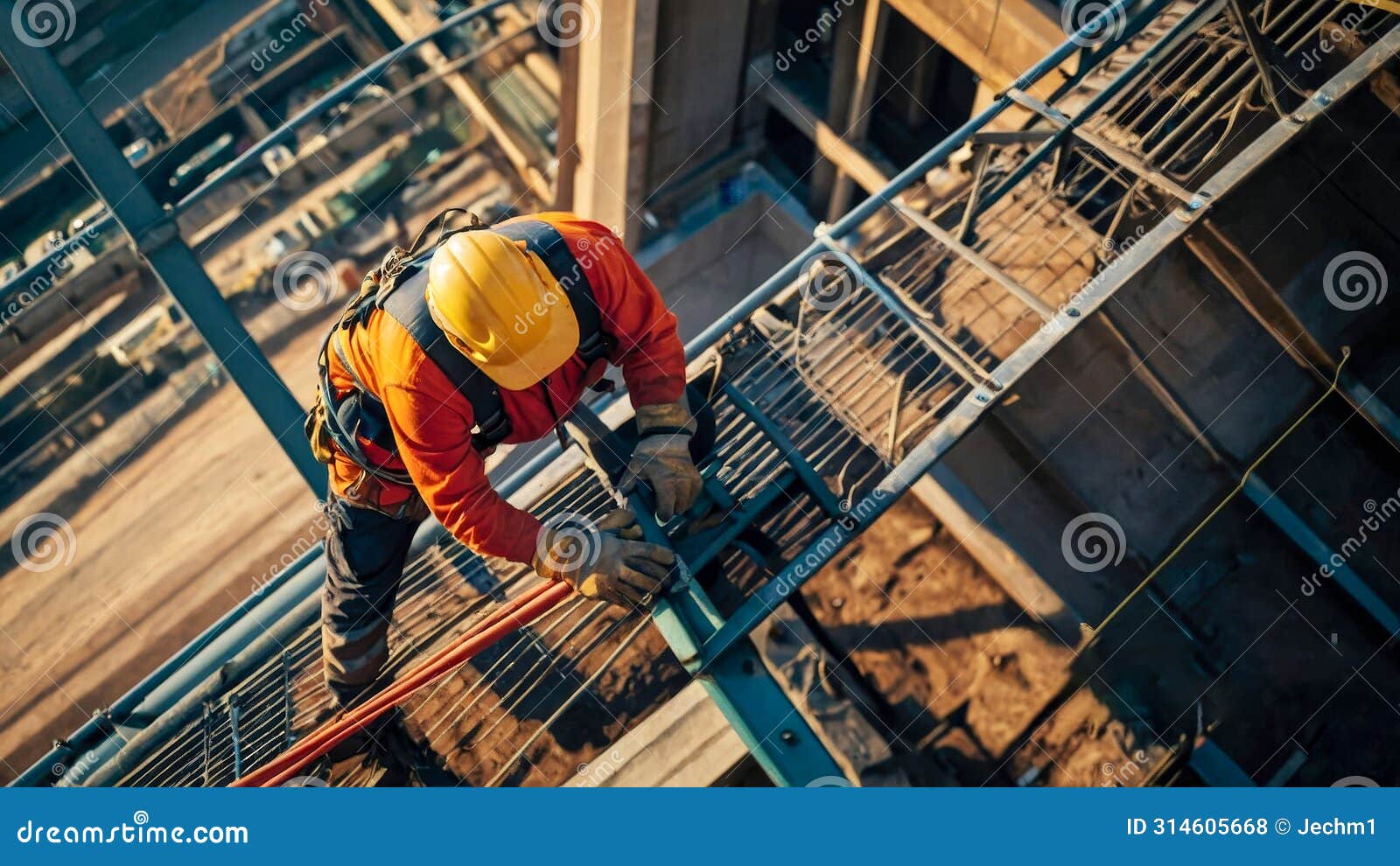 Risk Assessment on Construction Site Stock Illustration - Illustration ...