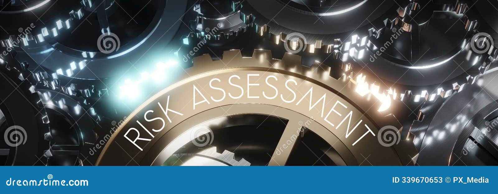 Risk Assessment - Gears Concept Stock Illustration - Illustration of ...