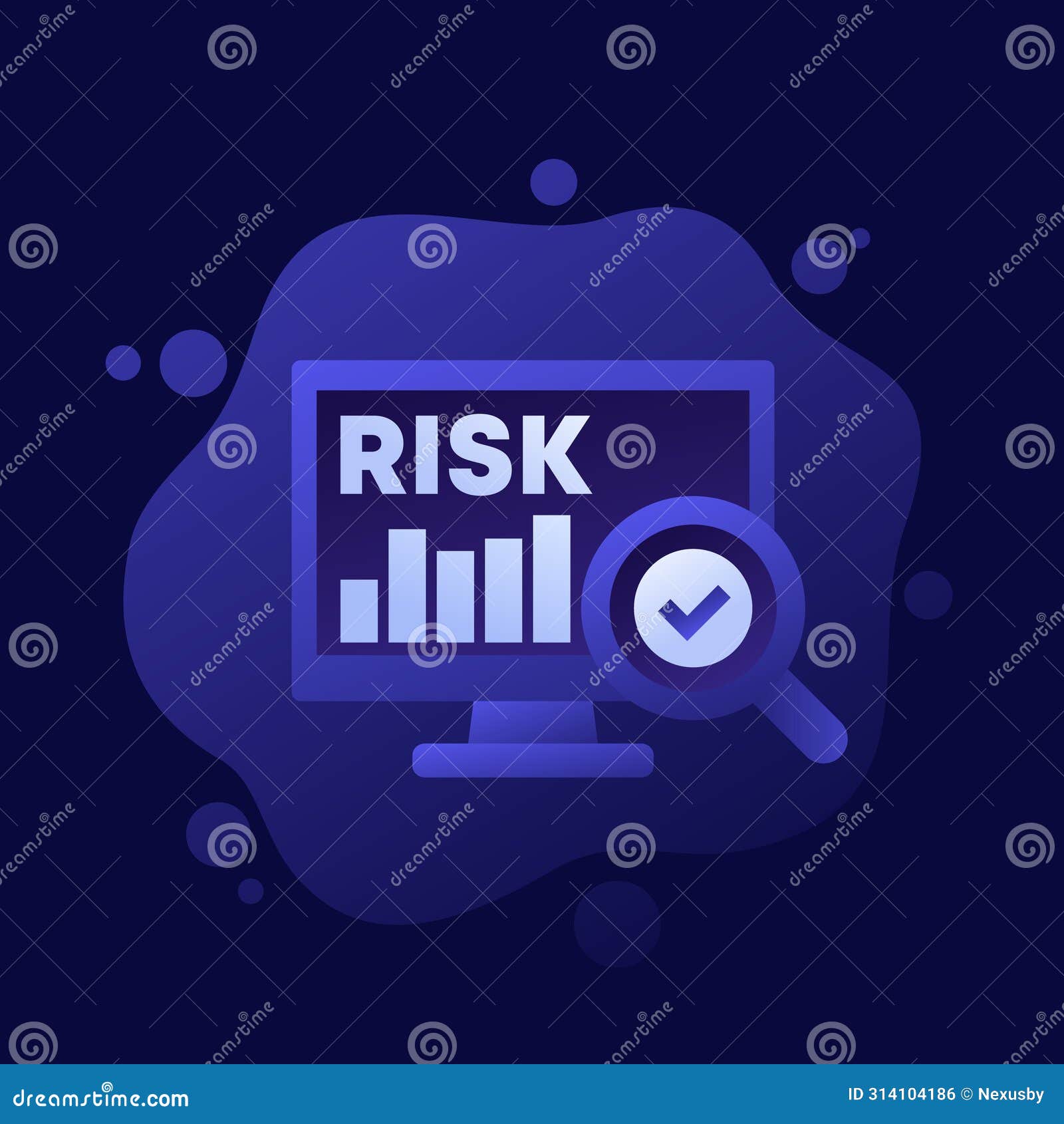Risk Assessment Icon, Vector Design Stock Vector - Illustration of ...