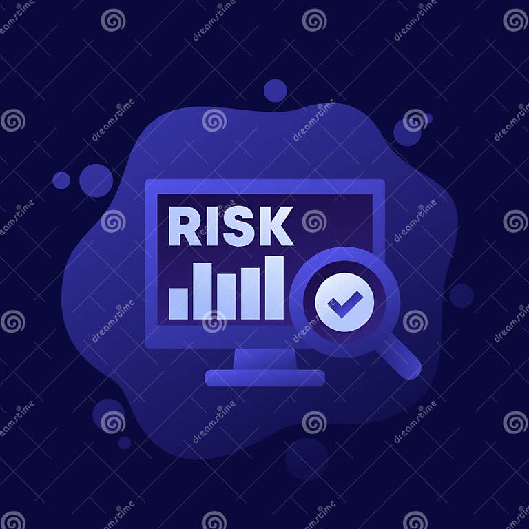 Risk Assessment Icon, Vector Design Stock Vector - Illustration of ...