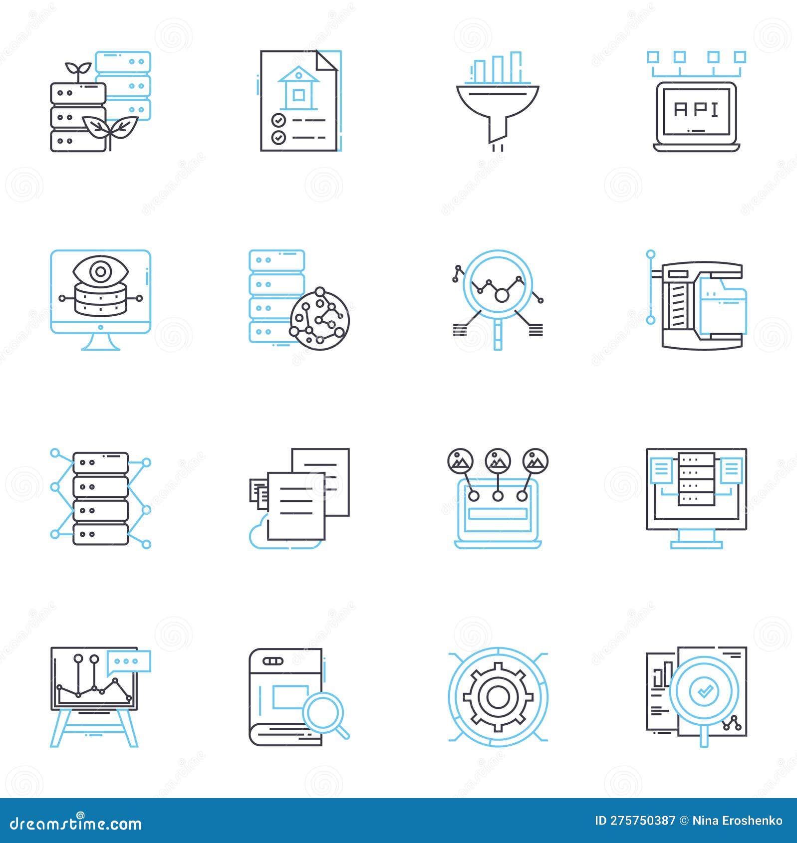 Risk Assessment Linear Icons Set. Probability, Uncertainty ... Risk Assessment Linear Icons Set. Probability, Uncertainty ...