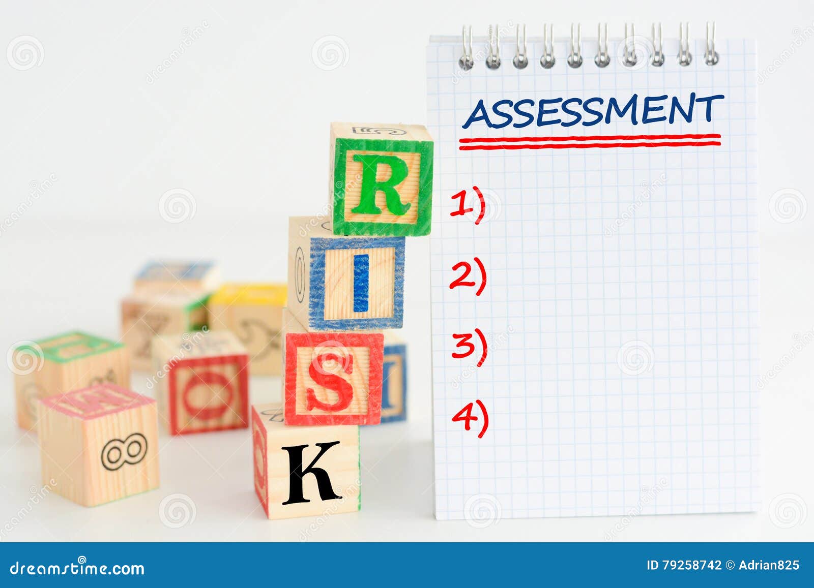 Risk Assessment or Management Plan Stock Photo - Image of business ...