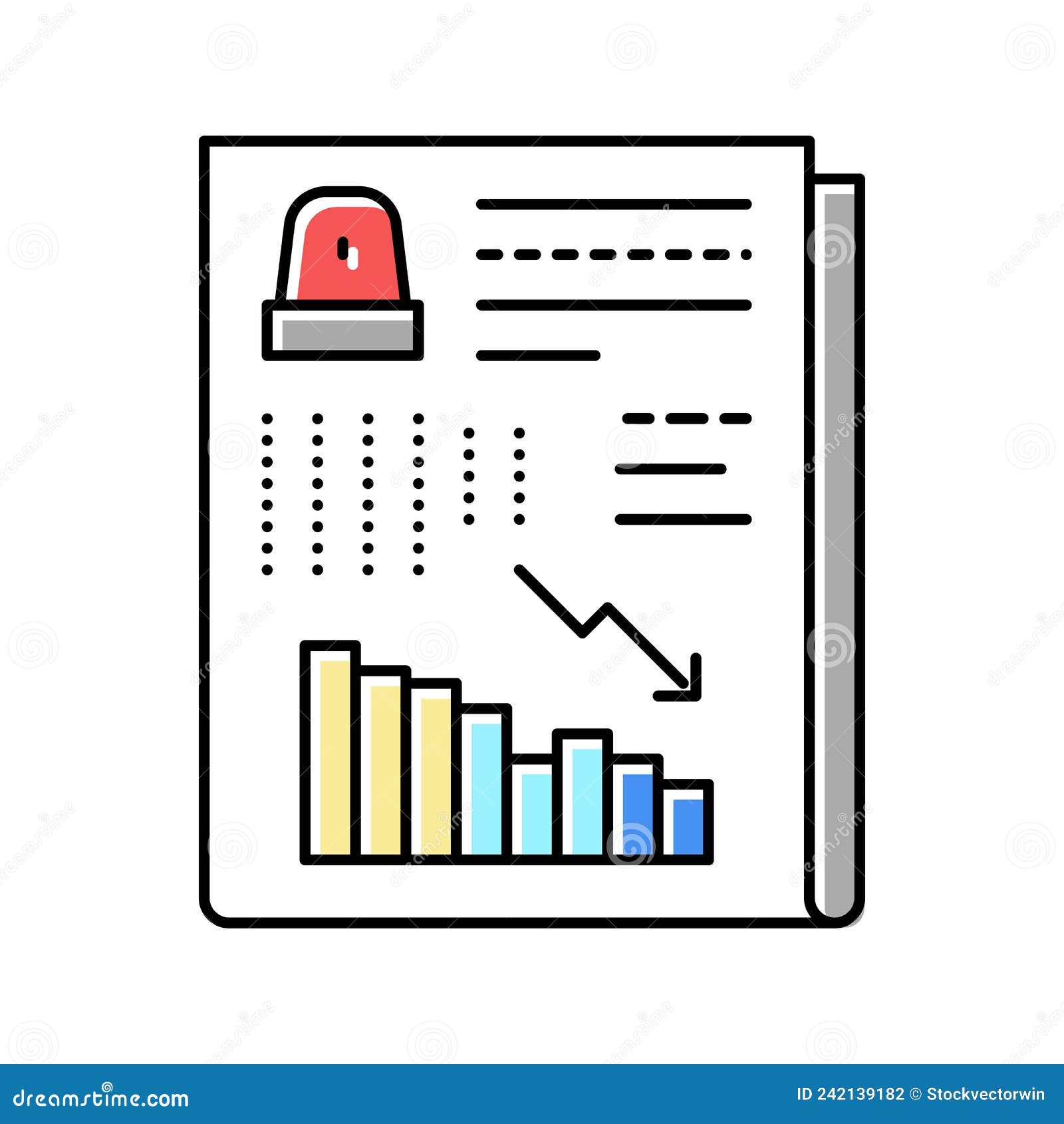 Risk Assessment and Reduction Color Icon Vector Illustration Stock ... Risk Assessment and Reduction Color Icon Vector Illustration Stock ...