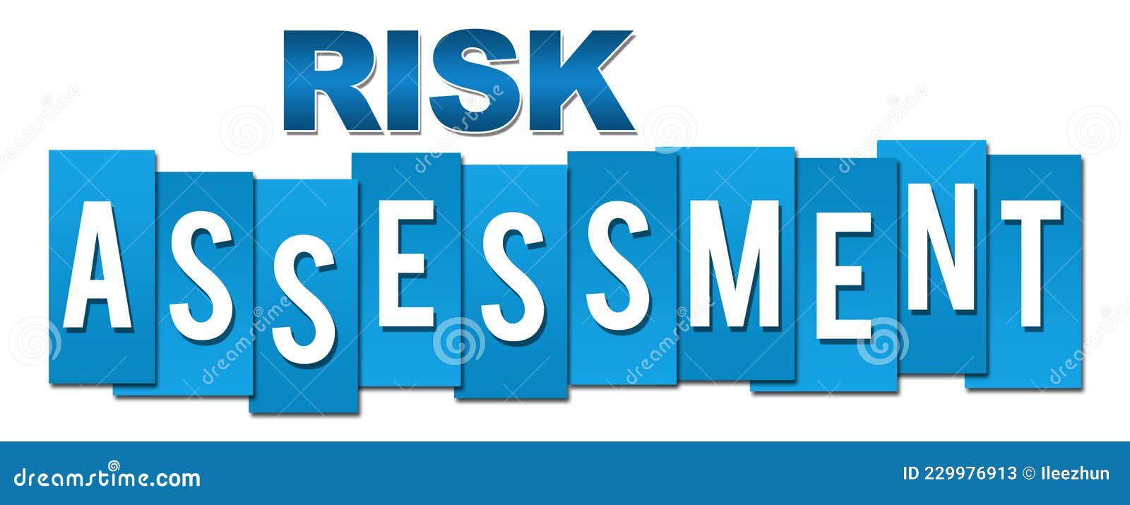 Risk Assessment Professional Blue Stock Illustration - Illustration of ...
