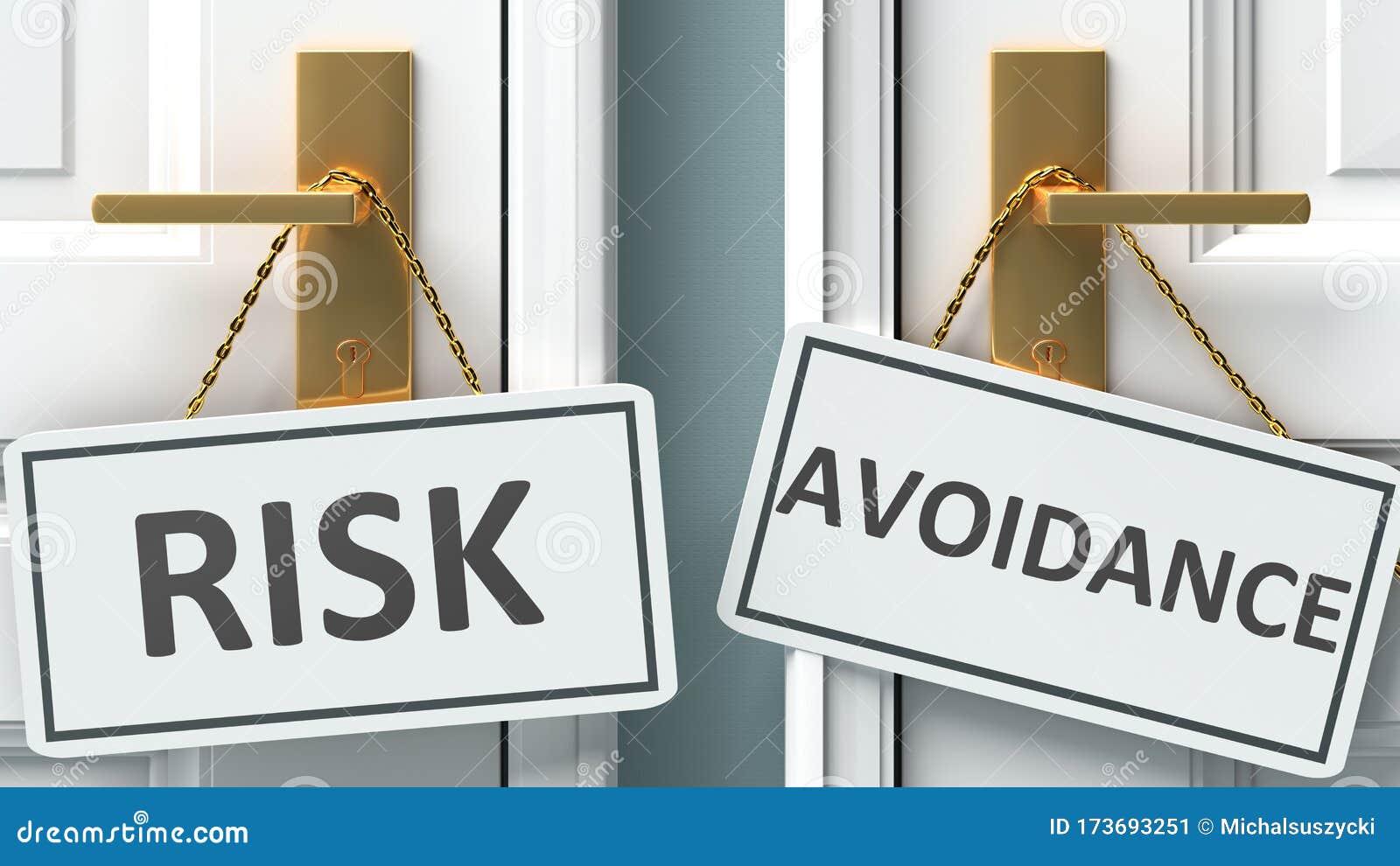 Risk or Avoidance As a Choice in Life - Pictured As Words Risk ...