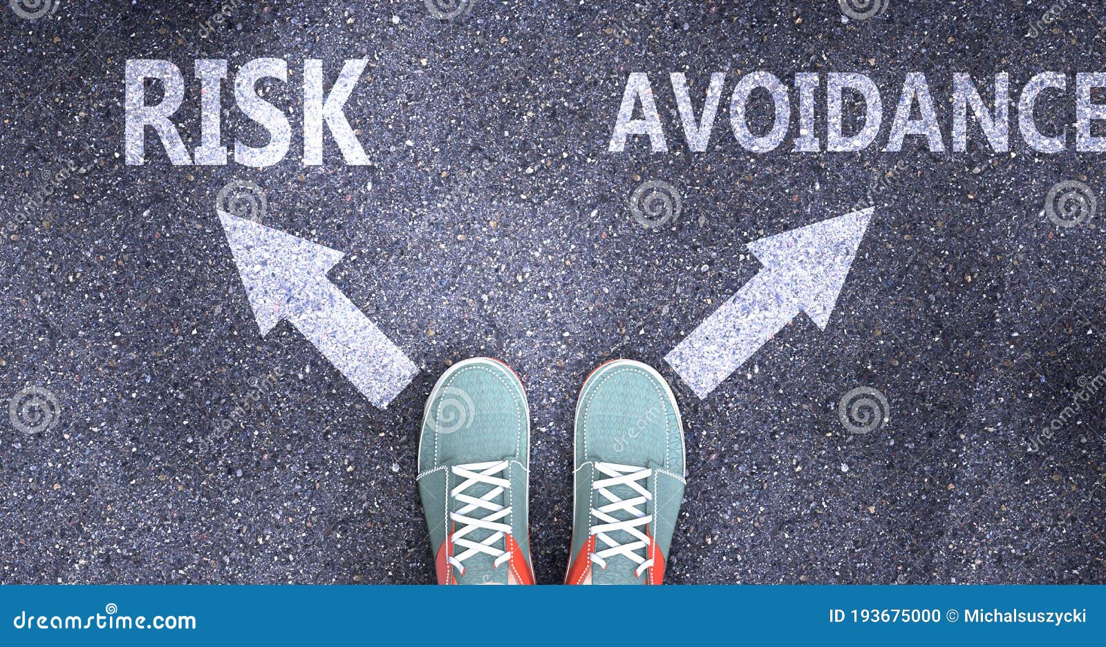 Risk and Avoidance As Different Choices in Life - Pictured As Words ...