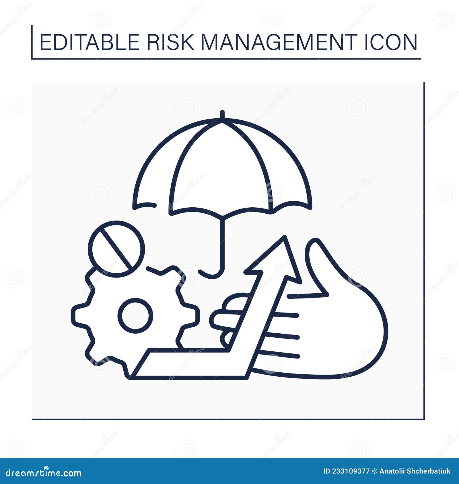 Risk avoidance line icon stock vector. Illustration of avoidance ... Risk avoidance line icon stock vector. Illustration of avoidance ...