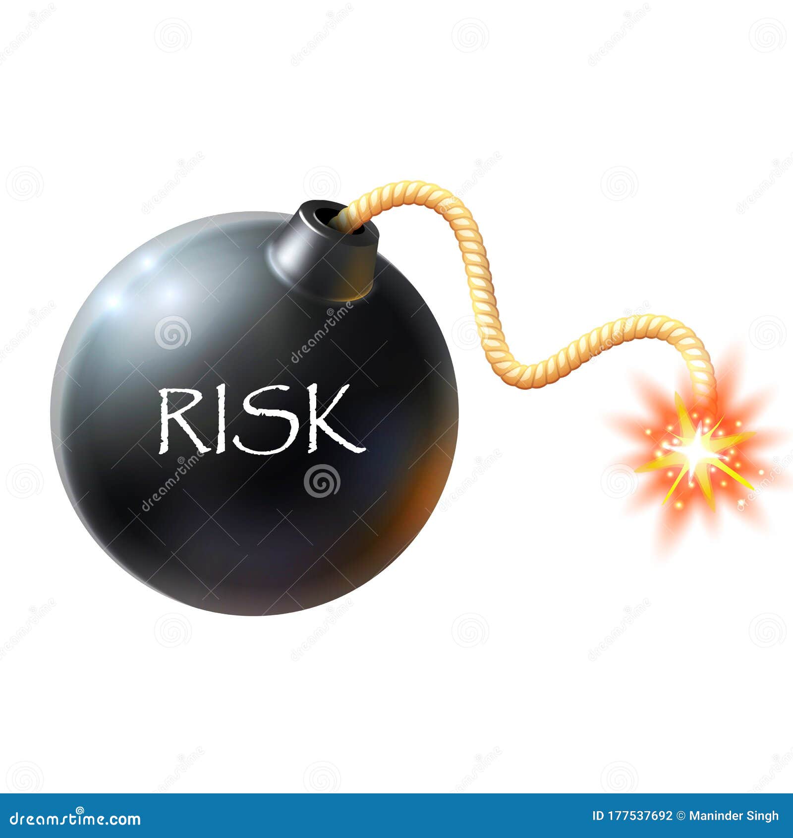 Risk bomb. stock photo. Image of debt, bomb, blackboard - 177537692