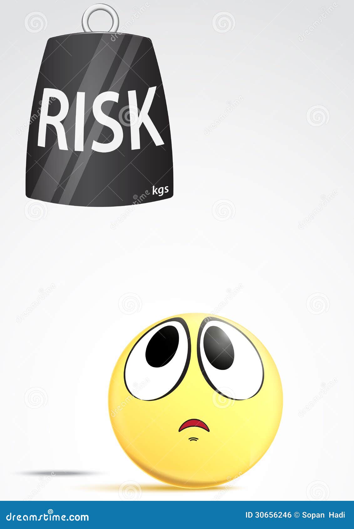 Risk Business Concept Emoticon Stock Vector - Illustration of business ...