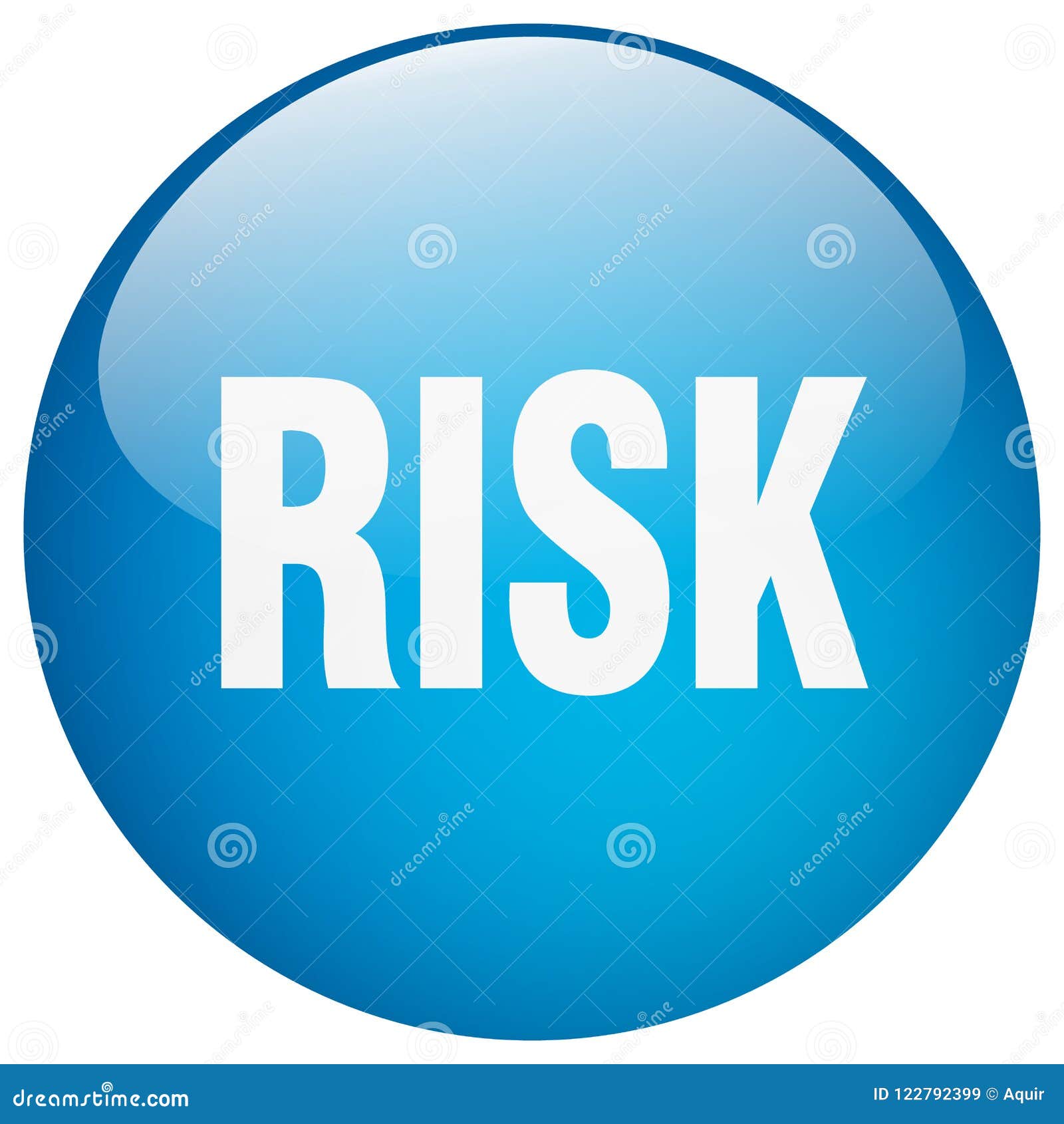 Risk button stock vector. Illustration of flat, label - 122792399