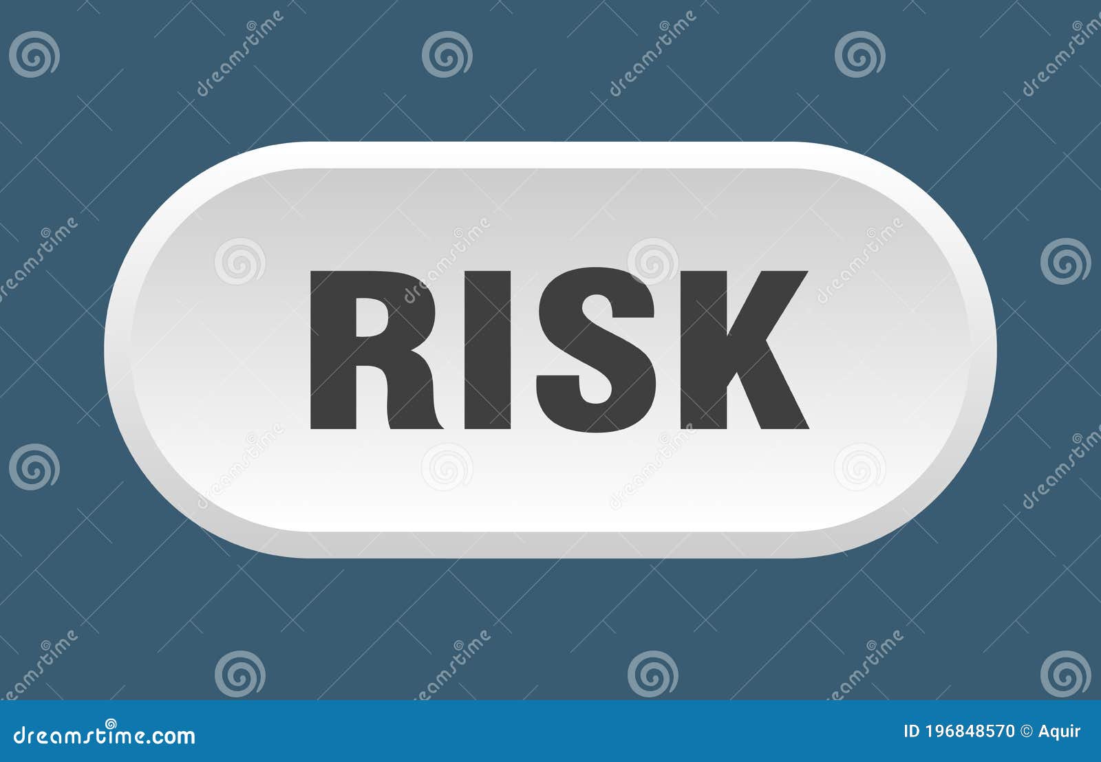 Risk button stock vector. Illustration of stamp, label - 196848570