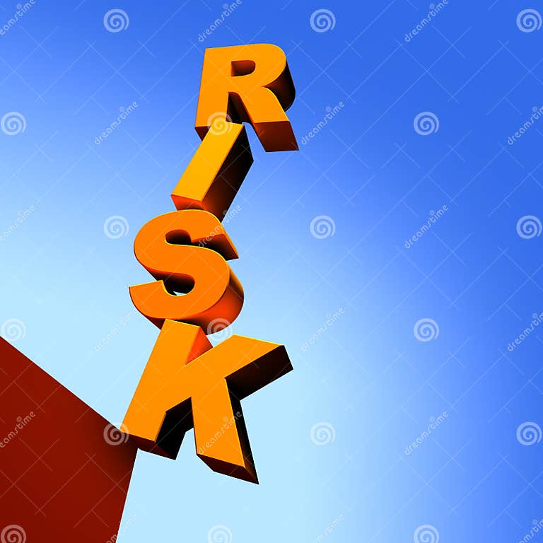 Risk Concept (3D) stock illustration. Illustration of text - 9098110