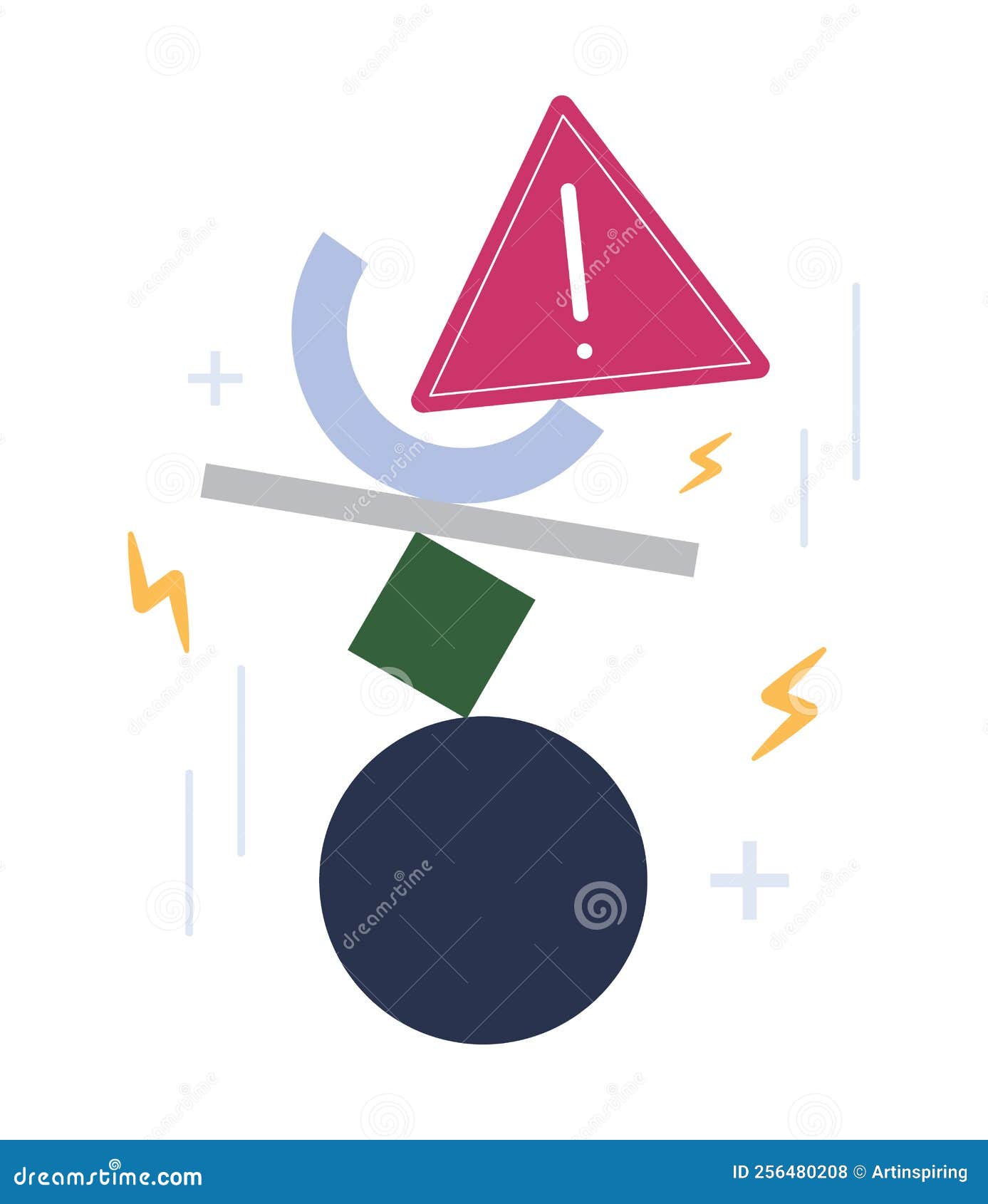 Risk Concept. Challenge, Danger or Difficulty To Overcome Stock Vector ...