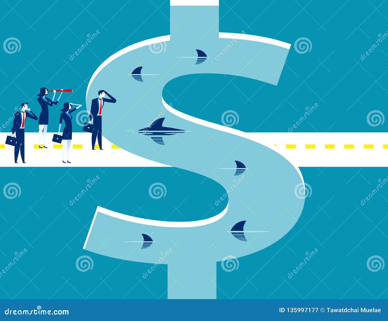 Risk.Corporate Business Team Stock Vector - Illustration of concept ...