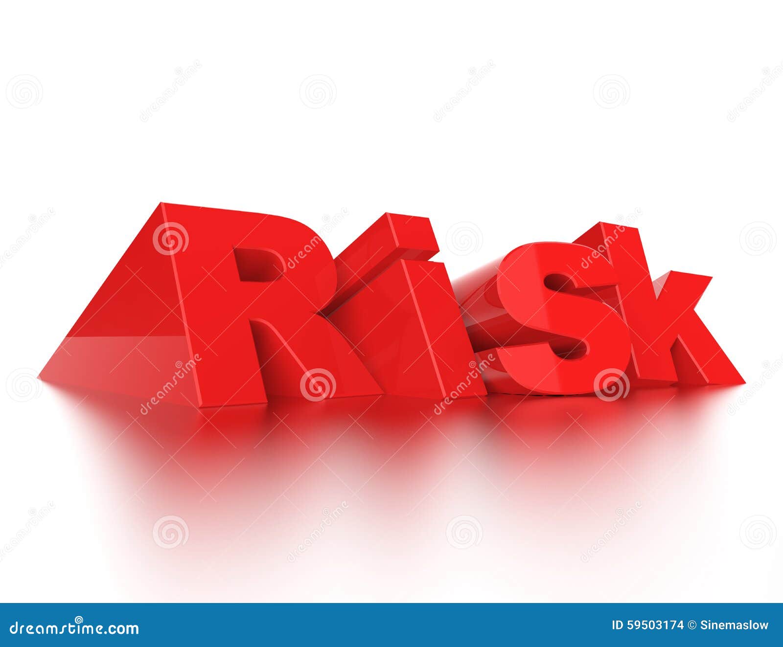 Risk 3d word concept stock illustration. Illustration of recession ...