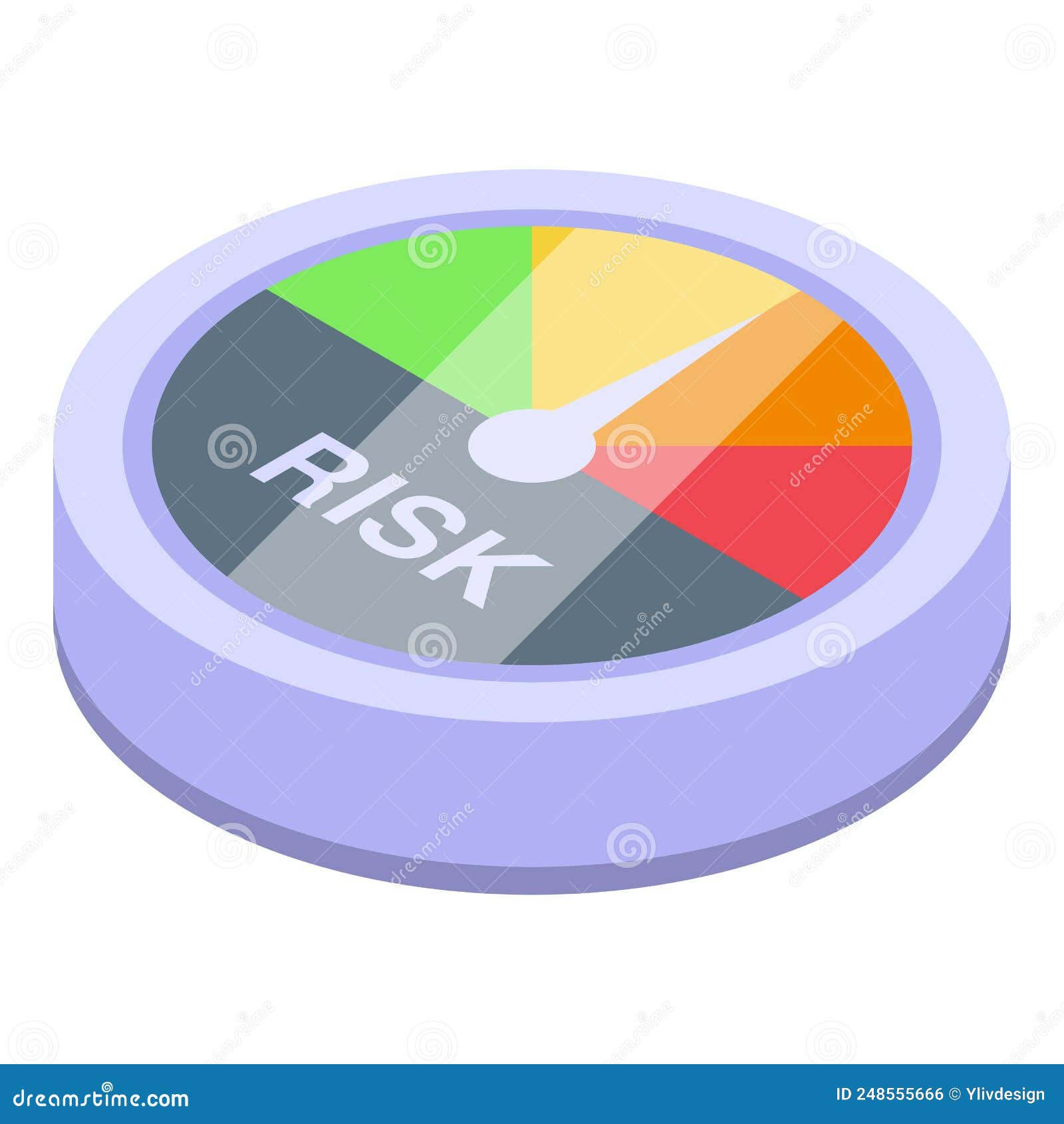 Risk Data Icon Isometric Vector. Business Management Stock Illustration ...