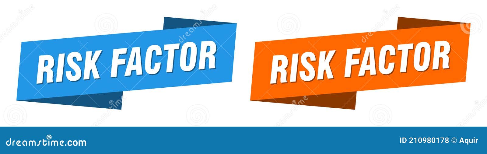 Risk Factor Banner. Risk Factor Ribbon Label Sign Set Stock Vector ...