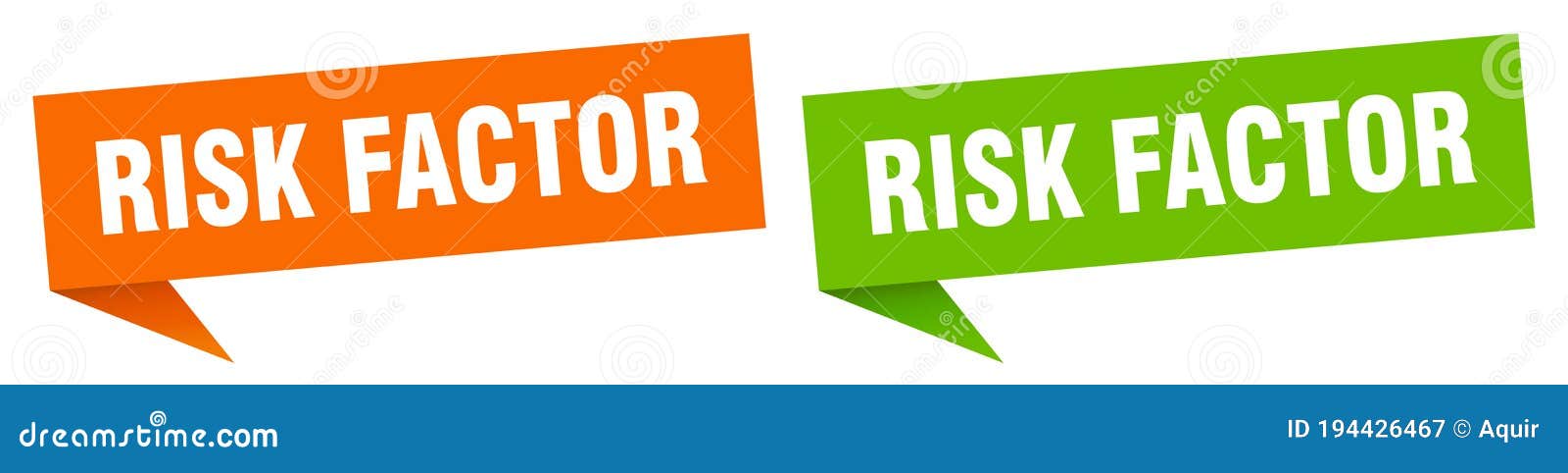 Risk Factor Banner. Risk Factor Speech Bubble Label Set Stock Vector ...