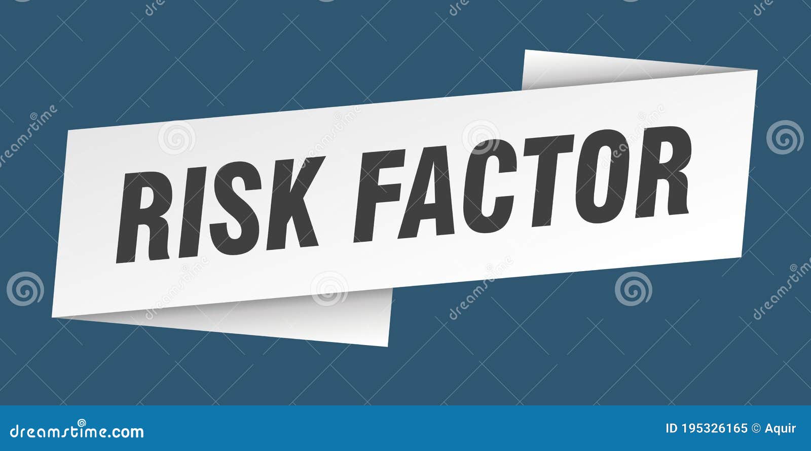 Risk Factor Banner Template. Ribbon Label Sign. Sticker Stock Vector ...